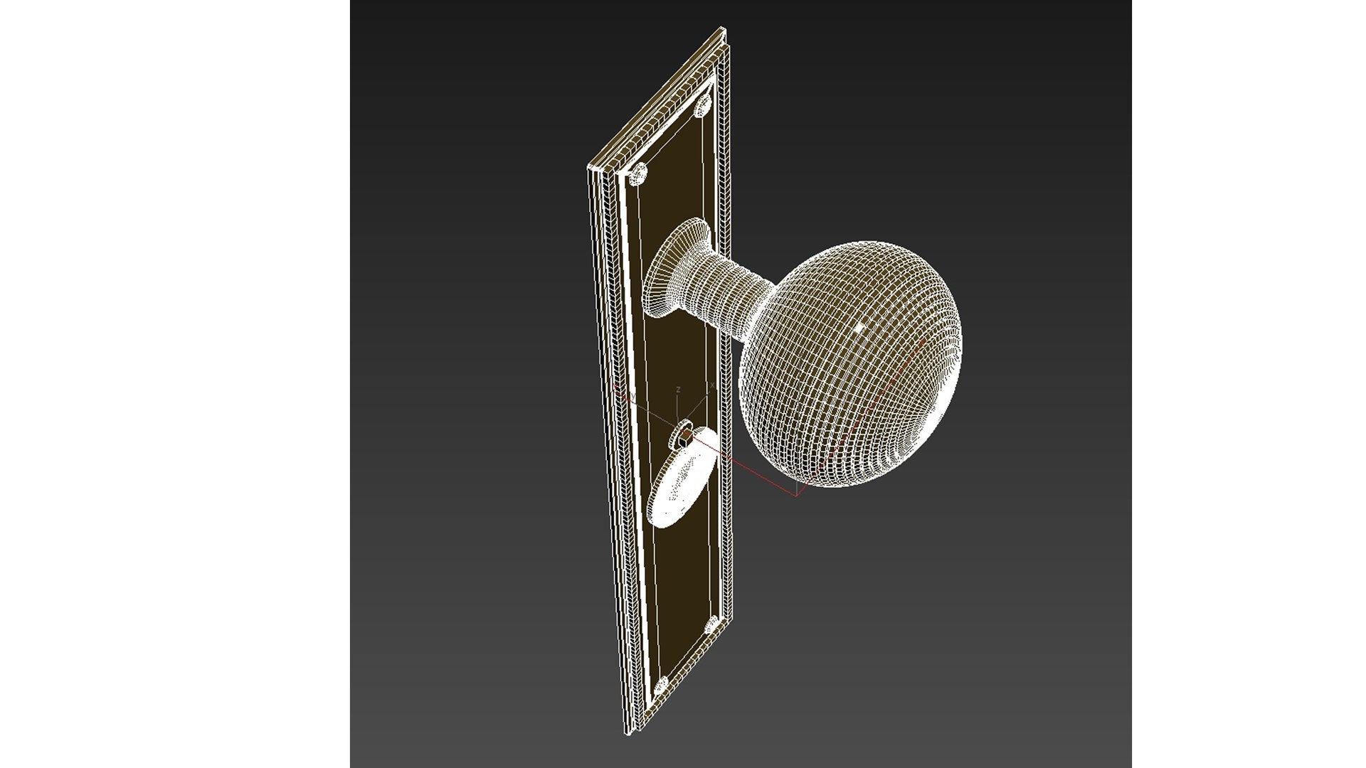 3D Beardmore Queen Ann Door Handle Knob Model - TurboSquid 2192361