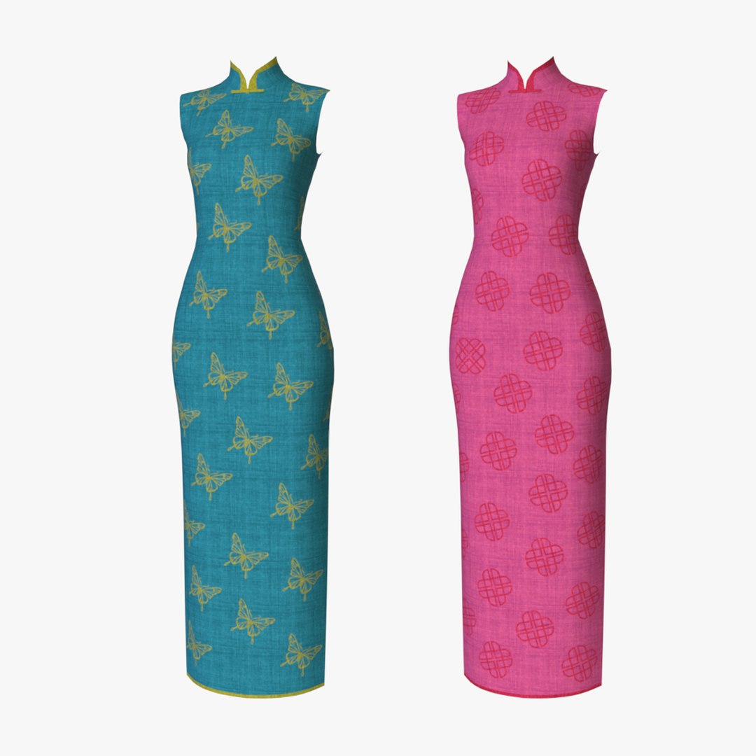 3D Qipao Cheongsam - TurboSquid 2095730