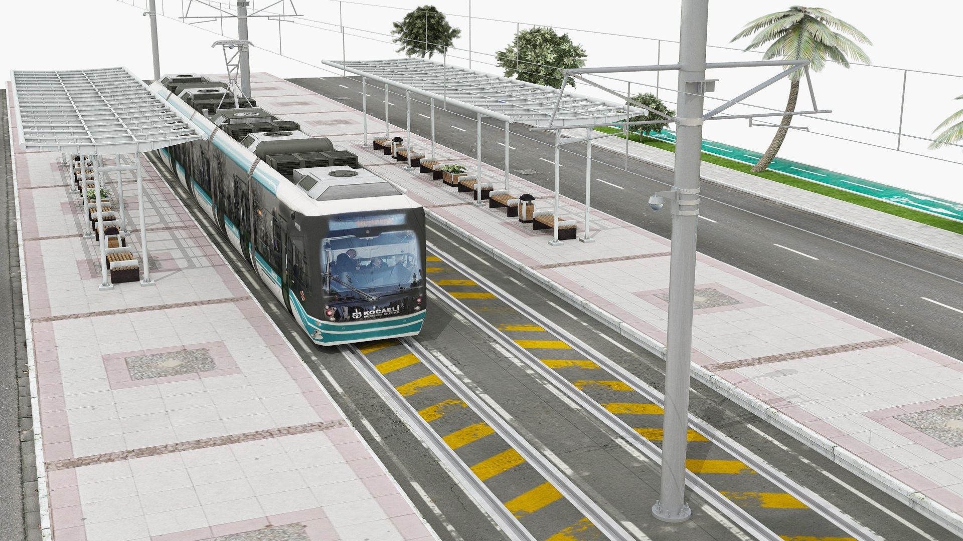 Tram Way 3D Model - TurboSquid 1263454