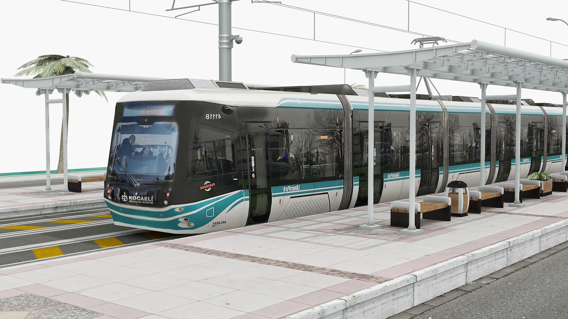 Tram Way 3D Model - TurboSquid 1263454