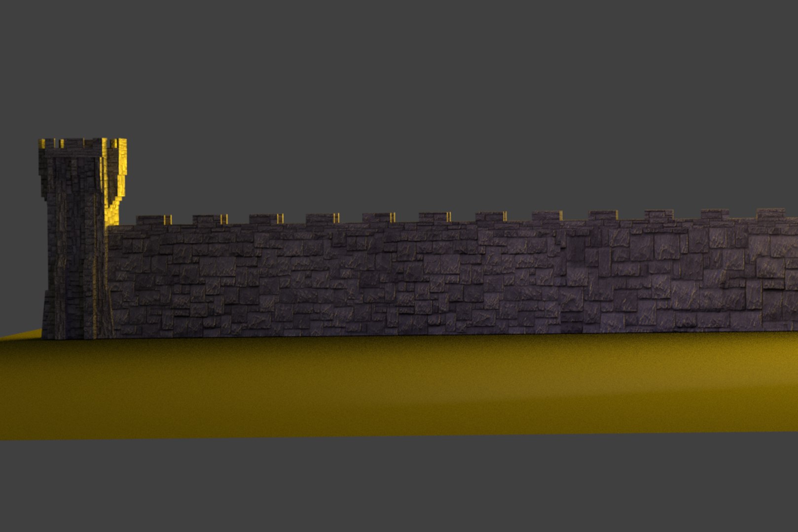 Medieval fantasy tower walls 3D model - TurboSquid 1202859