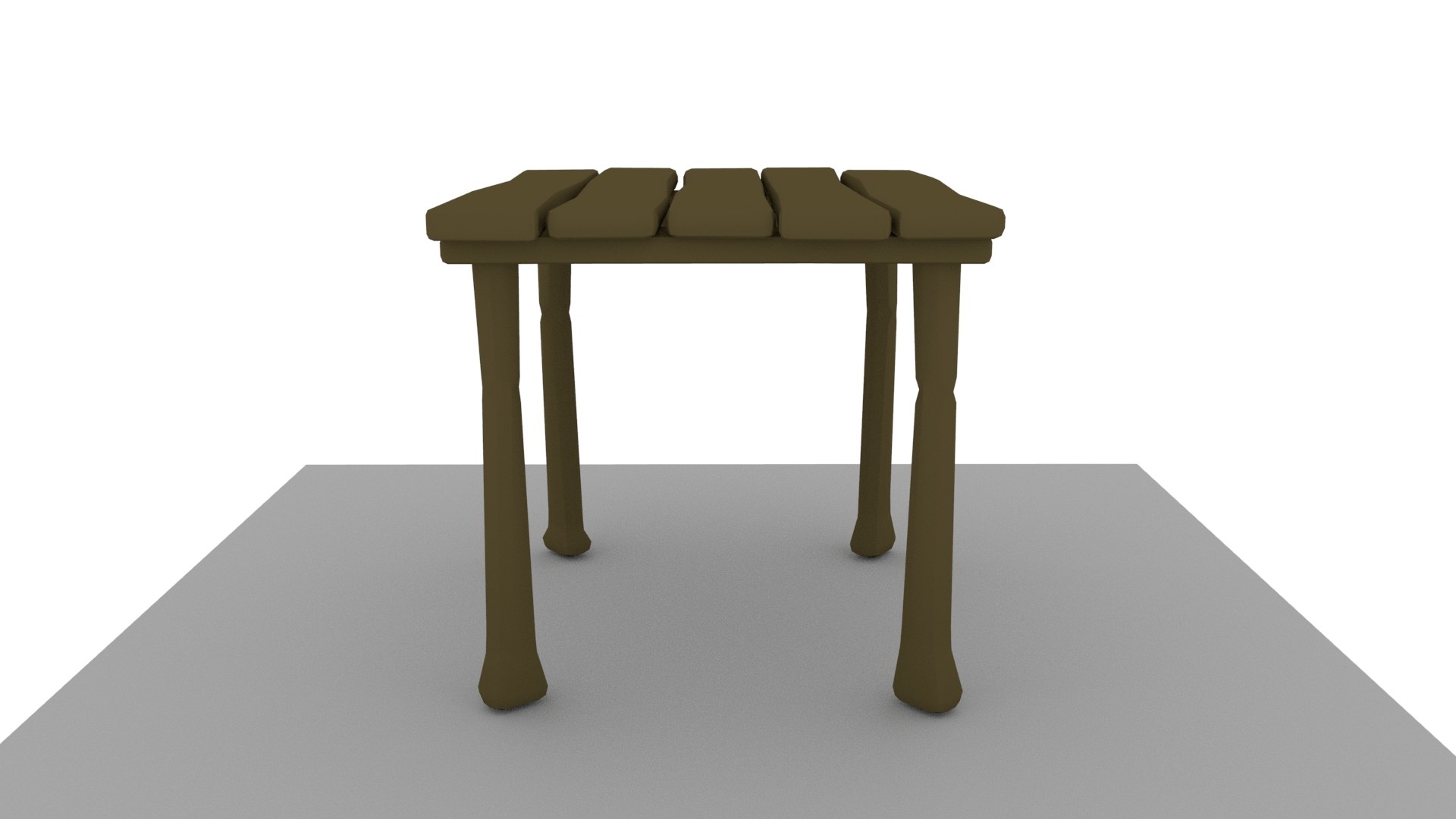 Free old wooden table model - TurboSquid 1400274