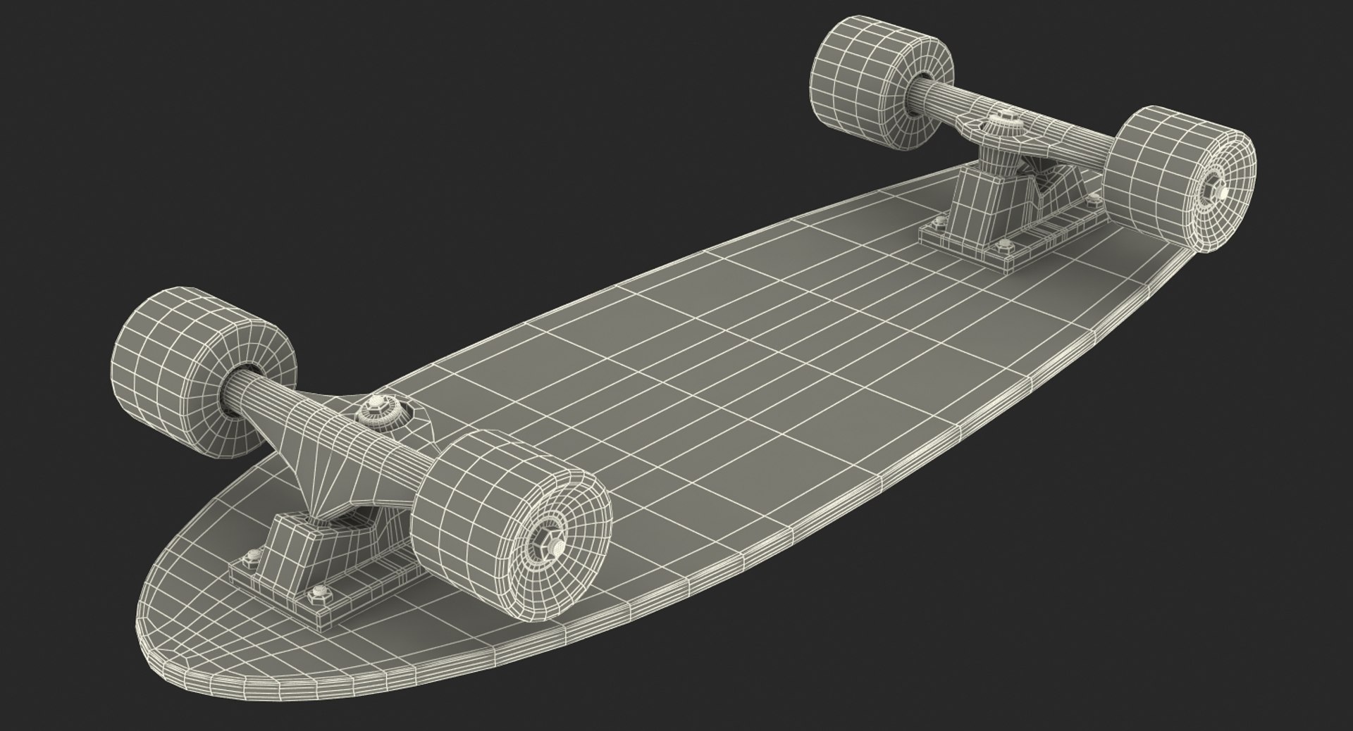 3D Fishtail Cruiser Skateboard Slackers - TurboSquid 1161781