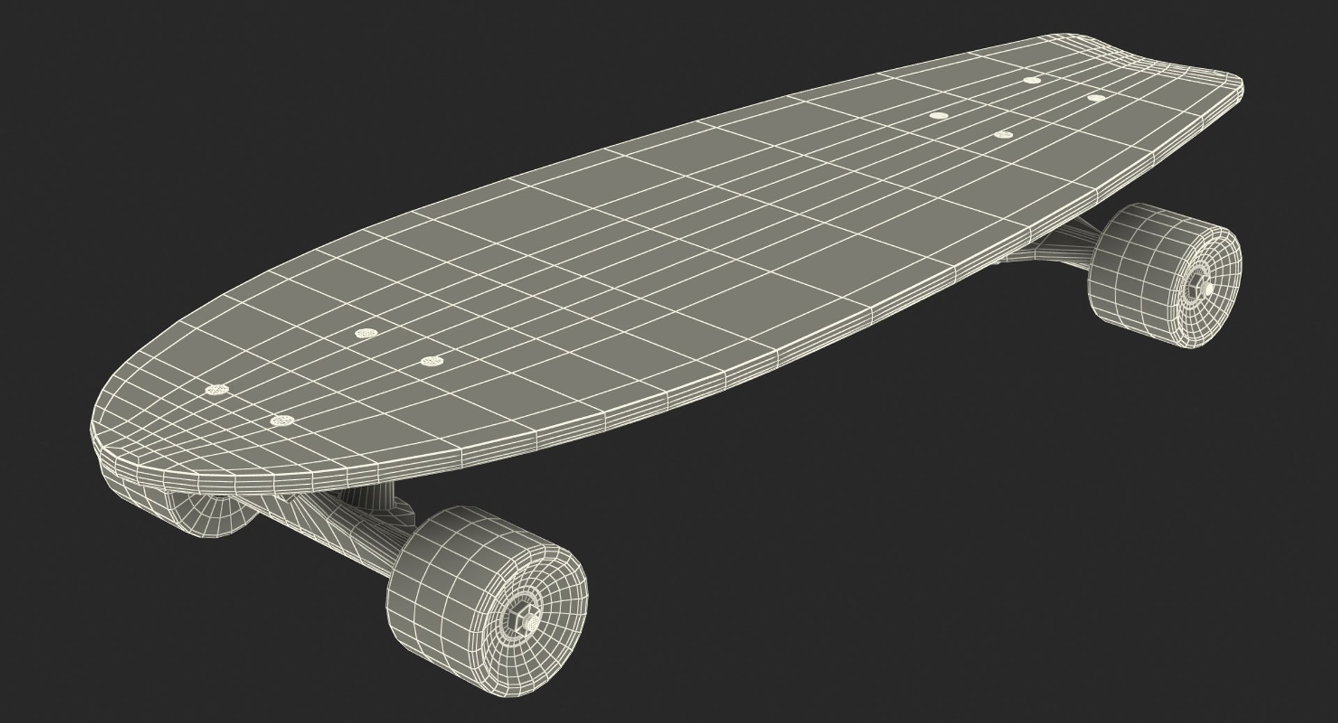 3D Fishtail Cruiser Skateboard Slackers - TurboSquid 1161781