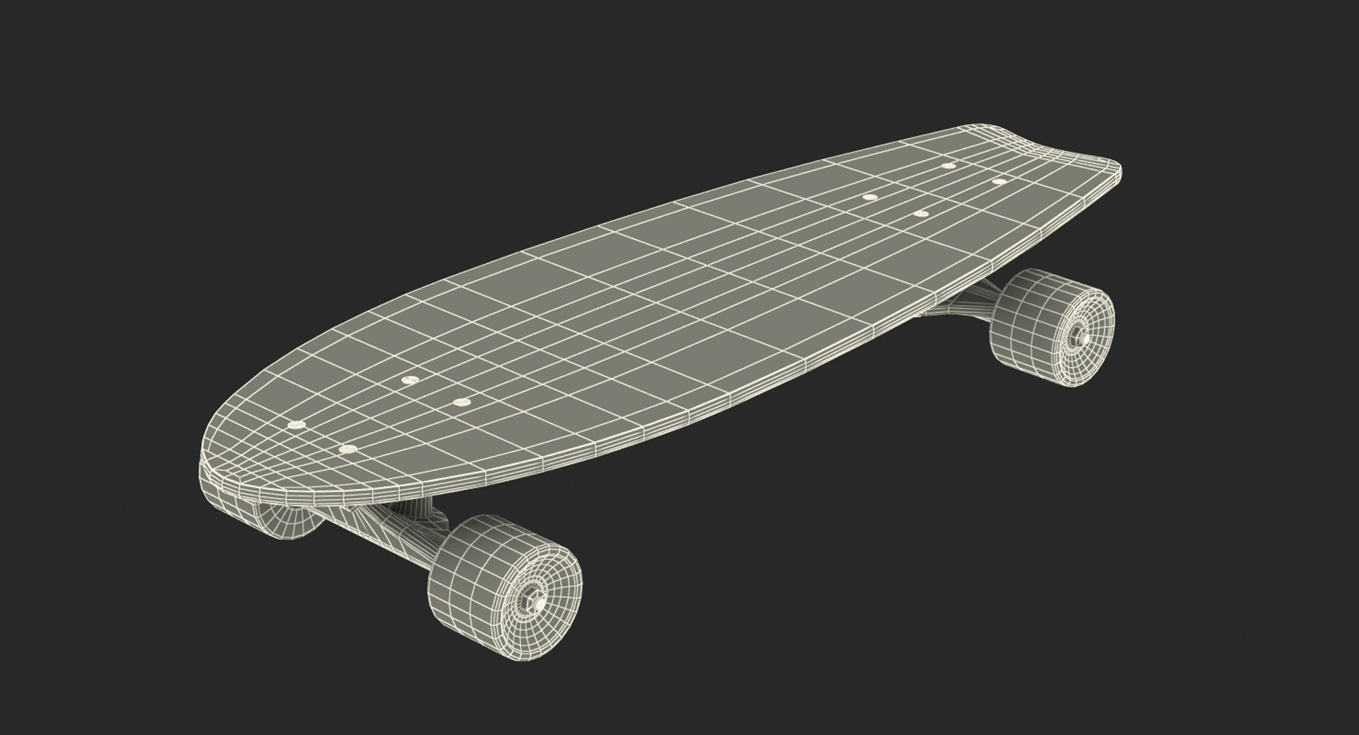 3D Fishtail Cruiser Skateboard Slackers - TurboSquid 1161781