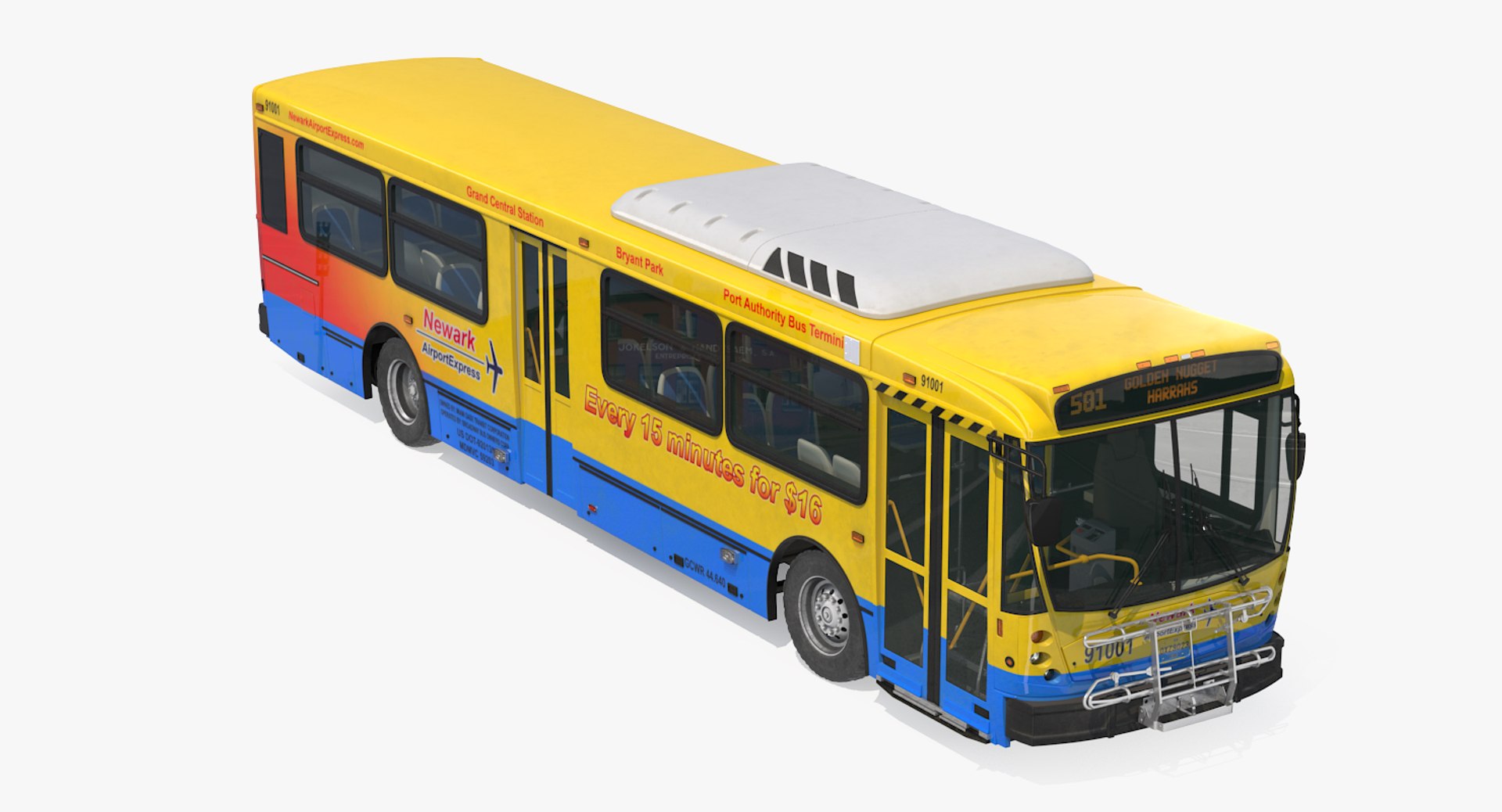 Bus Nabi 416 Nyc 3D Model - TurboSquid 1163797
