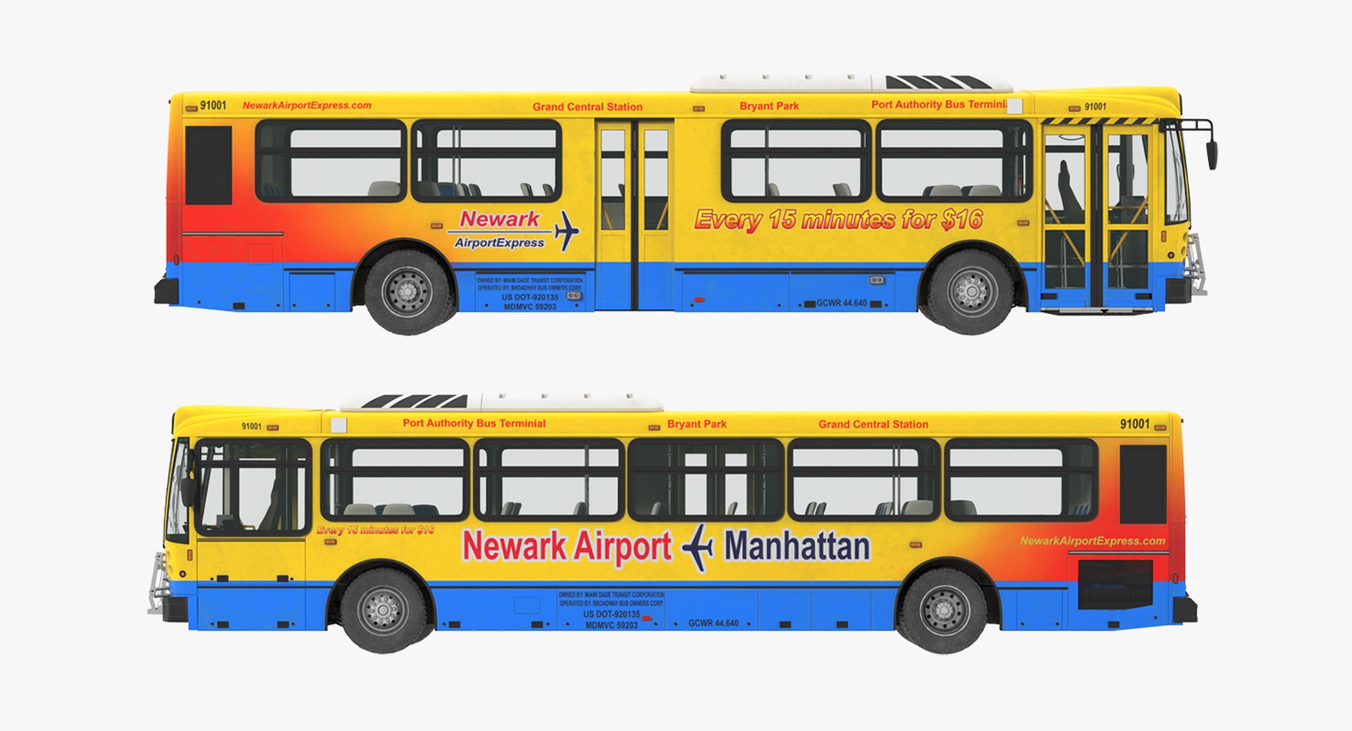 Bus Nabi 416 Nyc 3D Model - TurboSquid 1163797