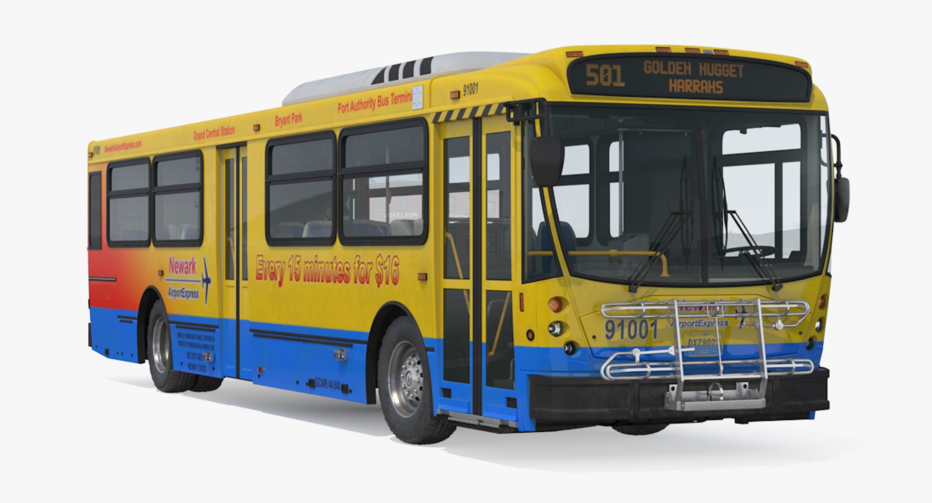 Bus Nabi 416 Nyc 3D Model - TurboSquid 1163797