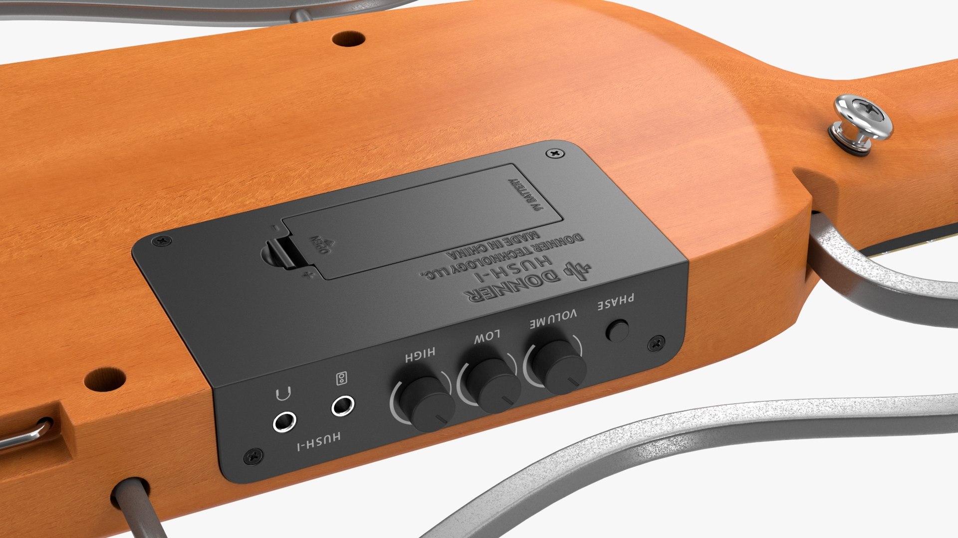 Donner Hush I Silent Guitar 3D Model - TurboSquid 2164388