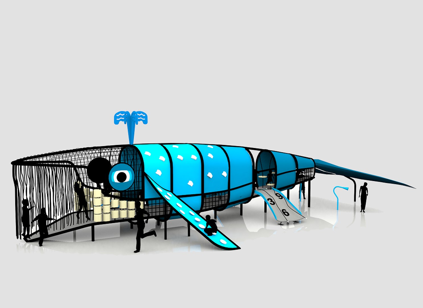 3D Dolphin Play Structure Playground - TurboSquid 1152184