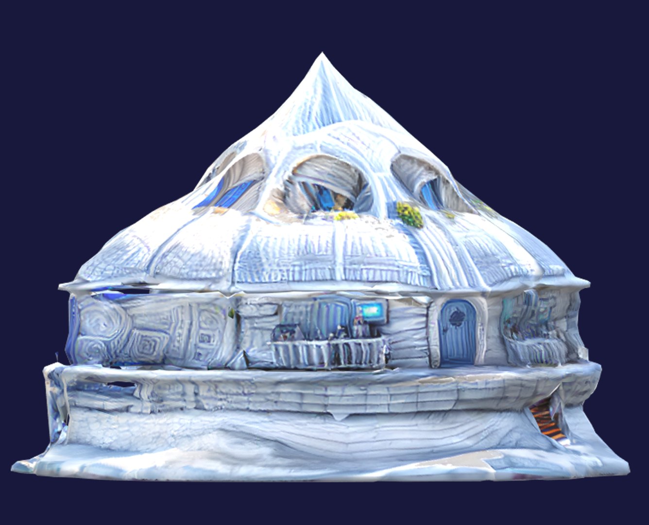 3D Igloo House Ice Home Model - TurboSquid 2144794
