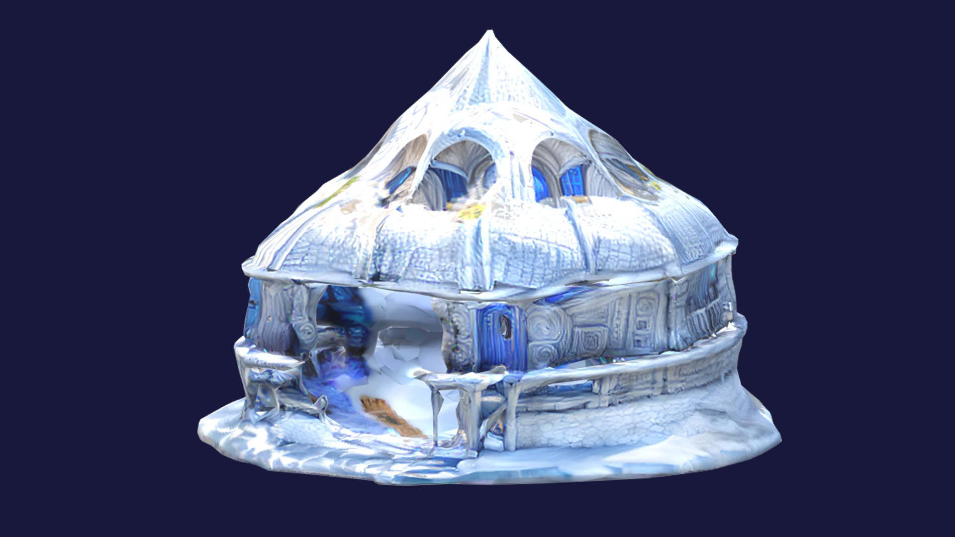 3D Igloo House Ice Home Model - TurboSquid 2144794