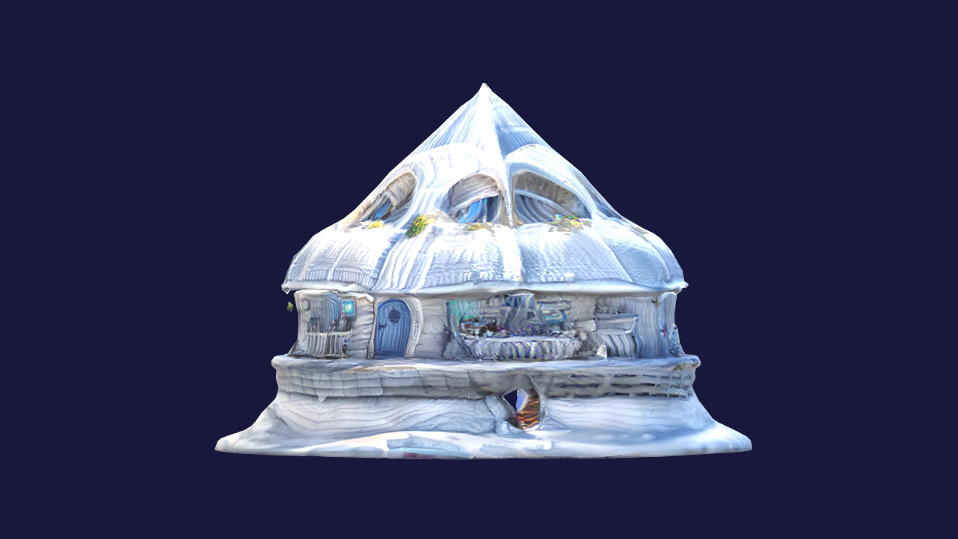 3D Igloo House Ice Home Model - TurboSquid 2144794