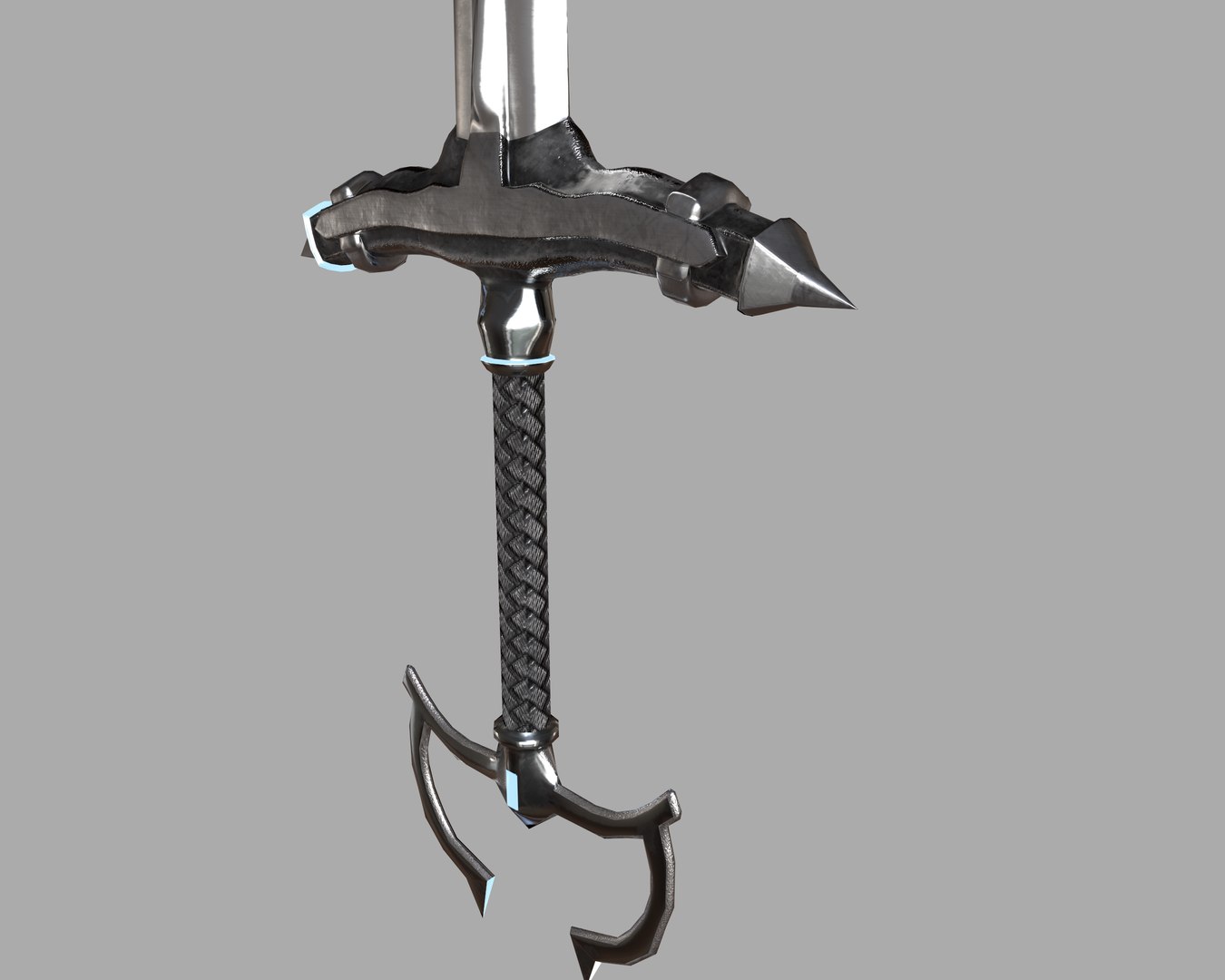 Two-handed heavy zweihander 3D model - TurboSquid 1209083
