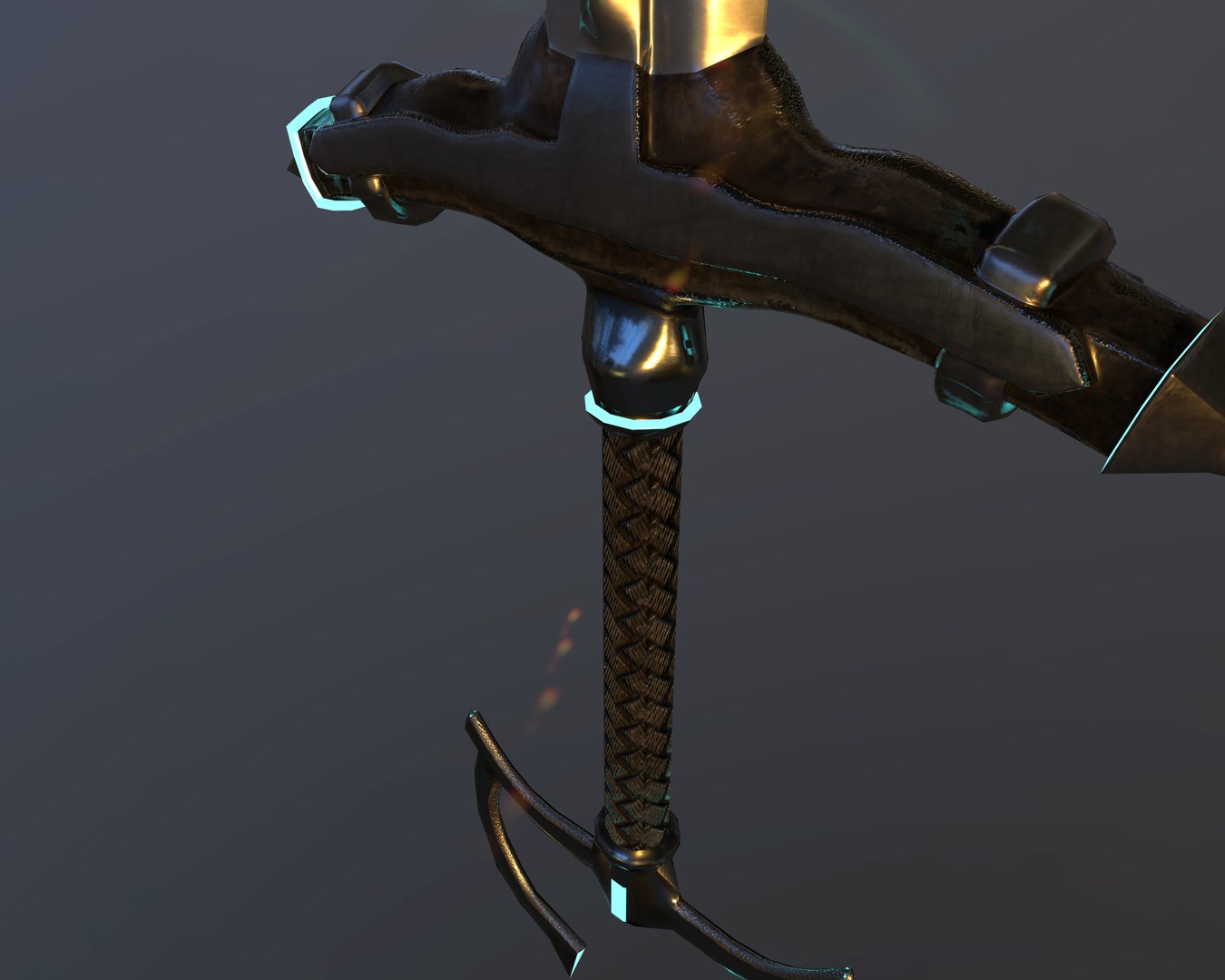 Two-handed heavy zweihander 3D model - TurboSquid 1209083