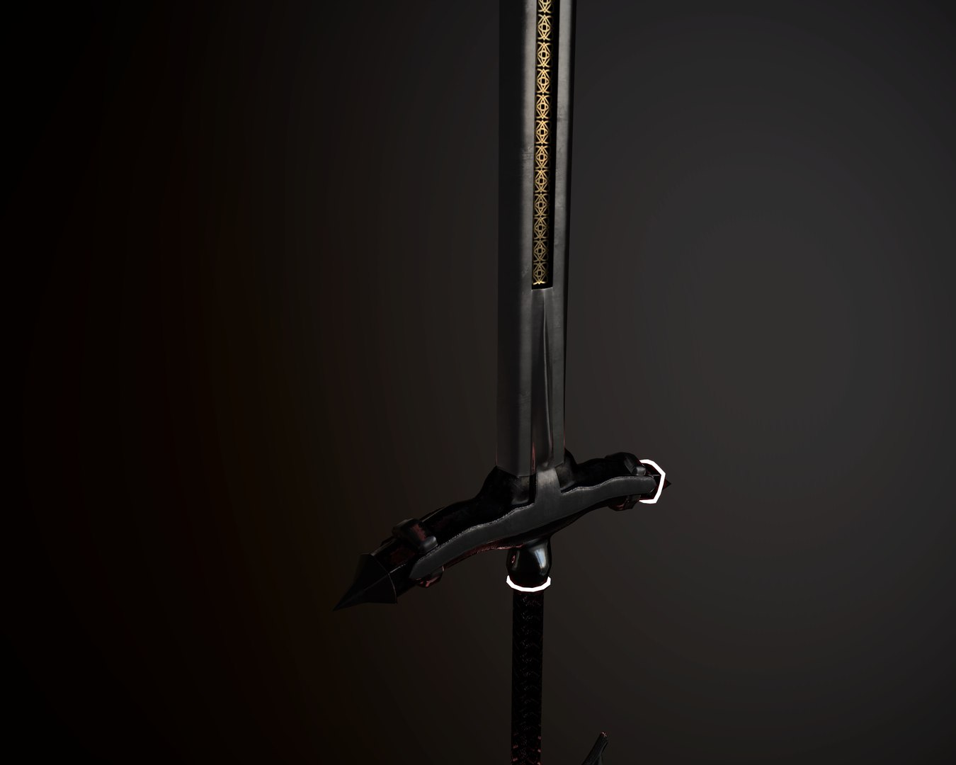 Two-handed heavy zweihander 3D model - TurboSquid 1209083