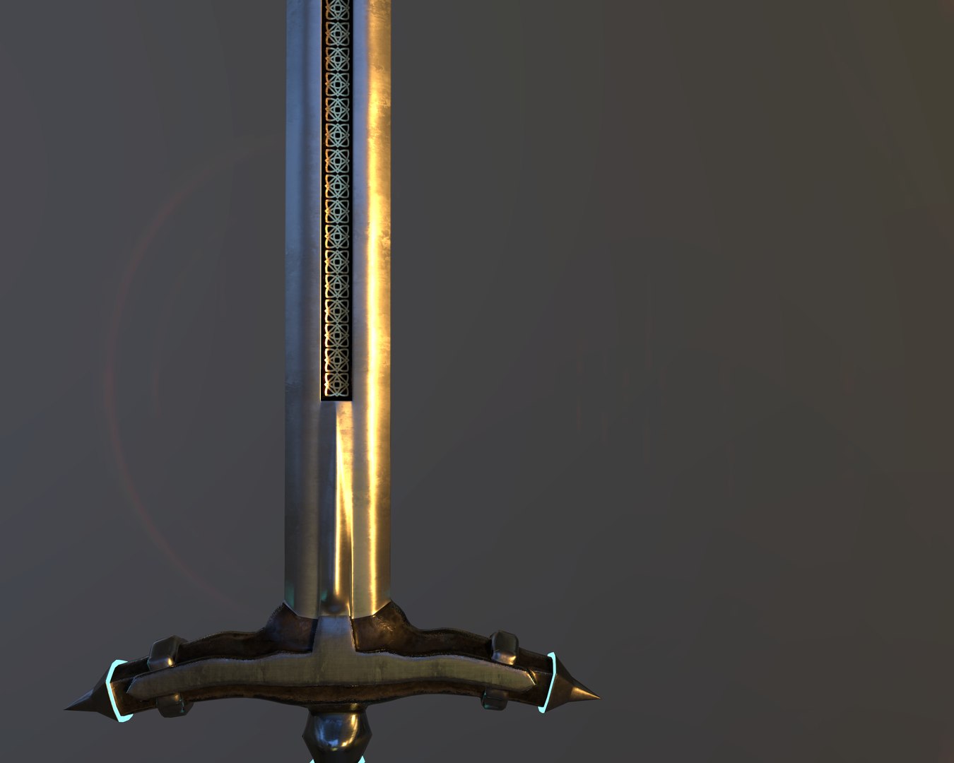 Two-handed heavy zweihander 3D model - TurboSquid 1209083