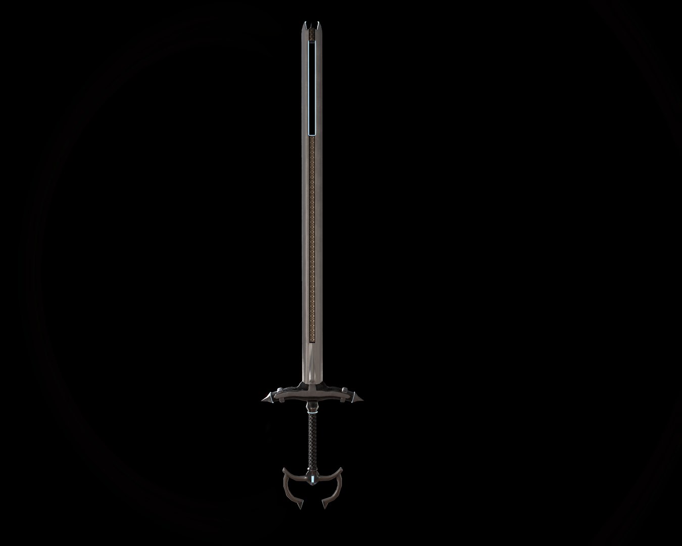 Two-handed heavy zweihander 3D model - TurboSquid 1209083