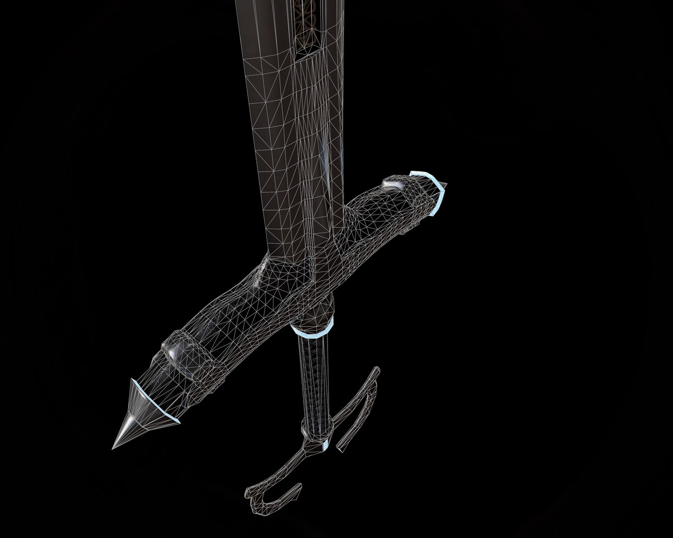 Two-handed heavy zweihander 3D model - TurboSquid 1209083