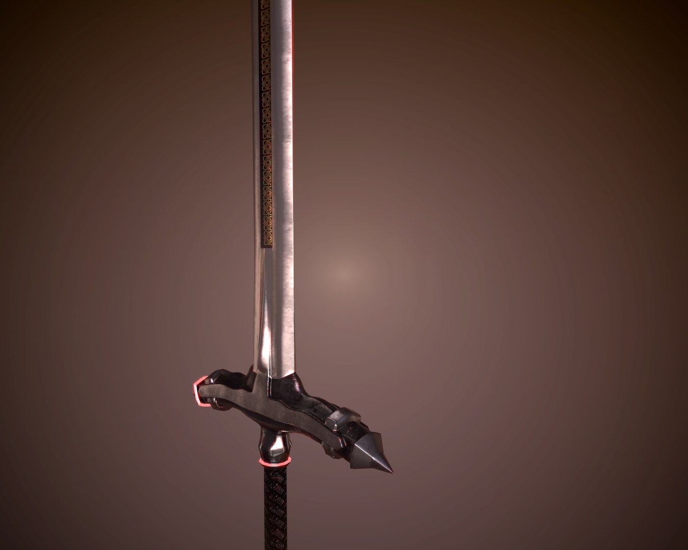 Two-handed heavy zweihander 3D model - TurboSquid 1209083