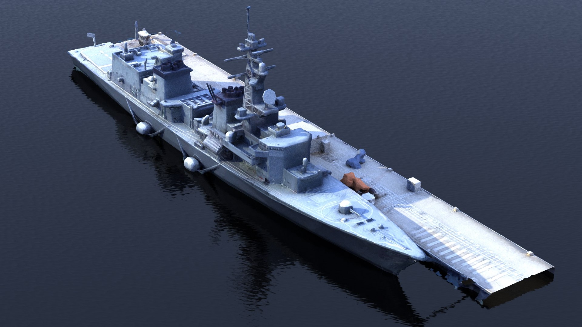 Warship 3D Model - TurboSquid 2039598