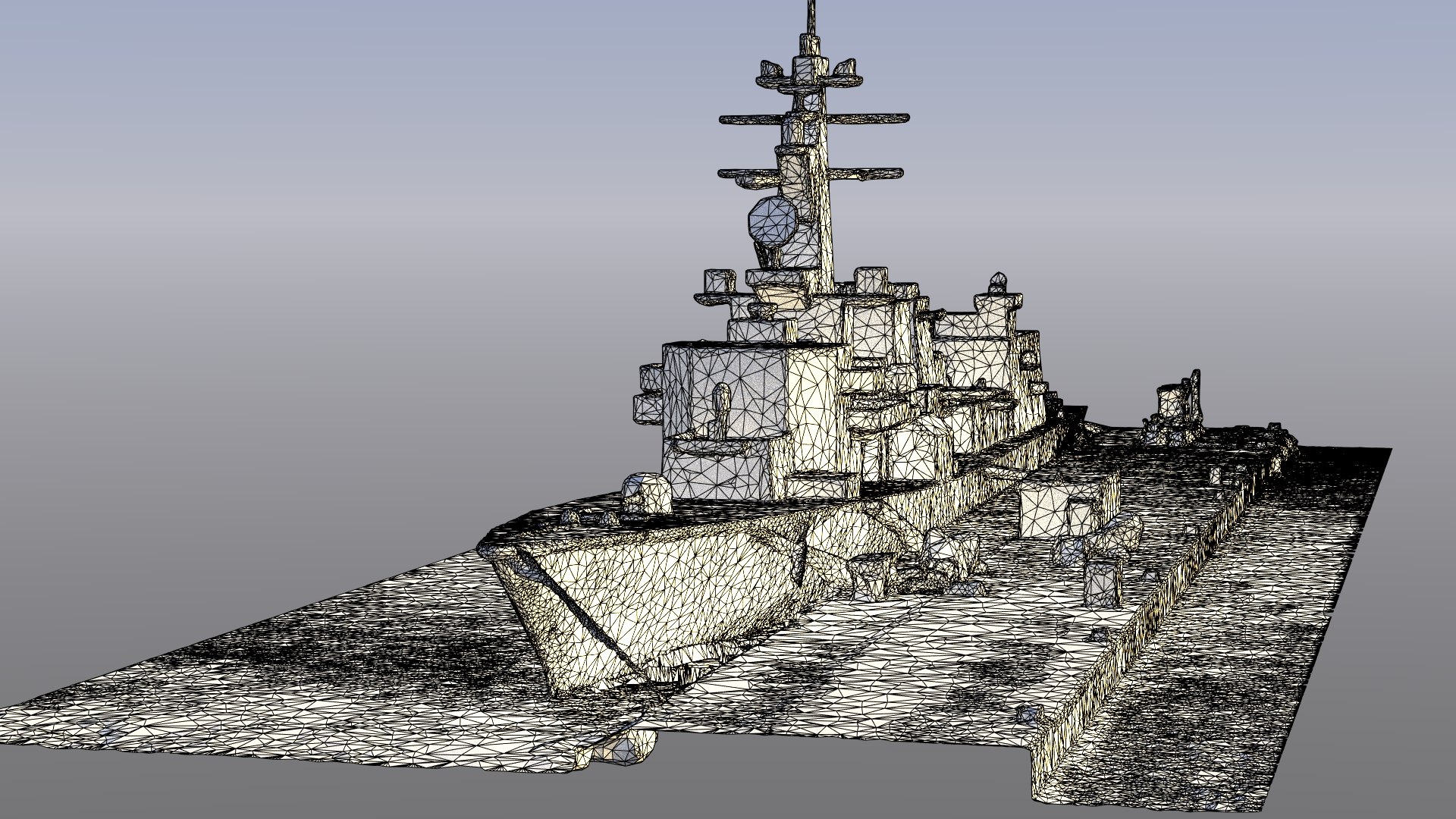 Warship 3D Model - TurboSquid 2039598