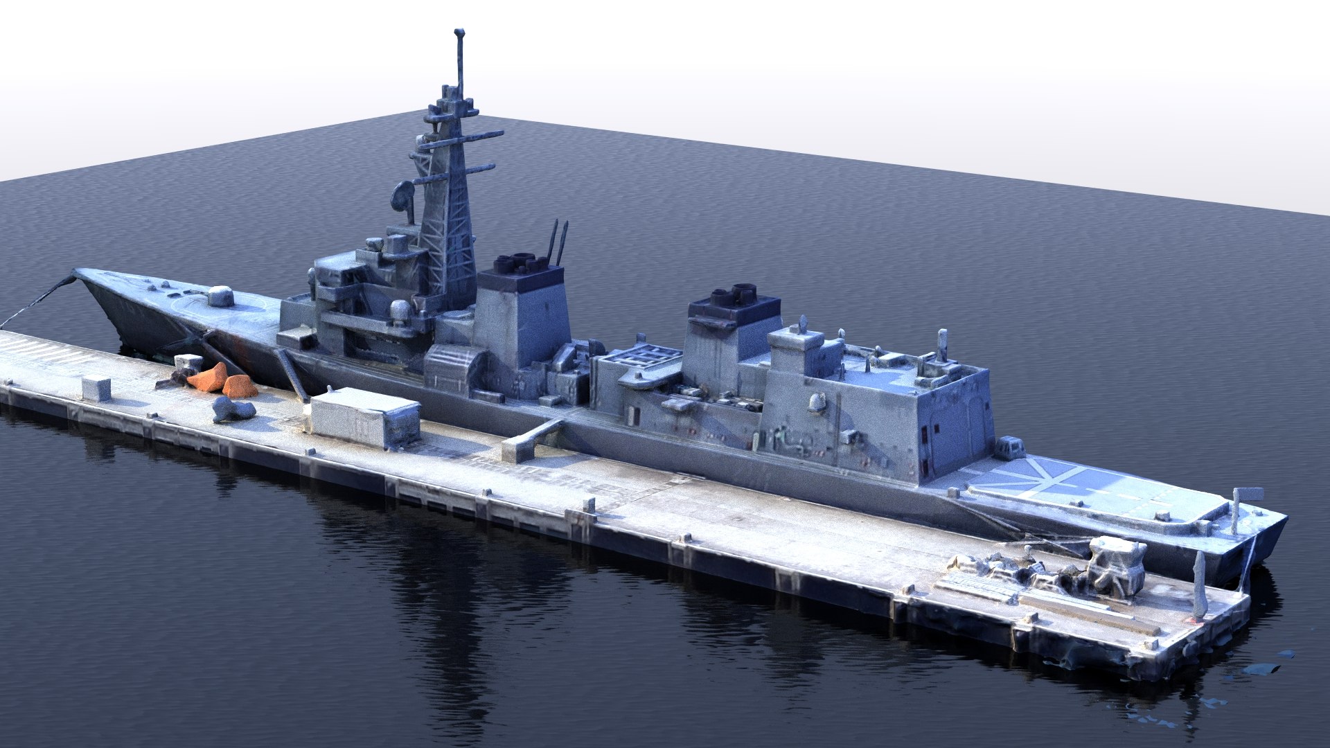 Warship 3D Model - TurboSquid 2039598