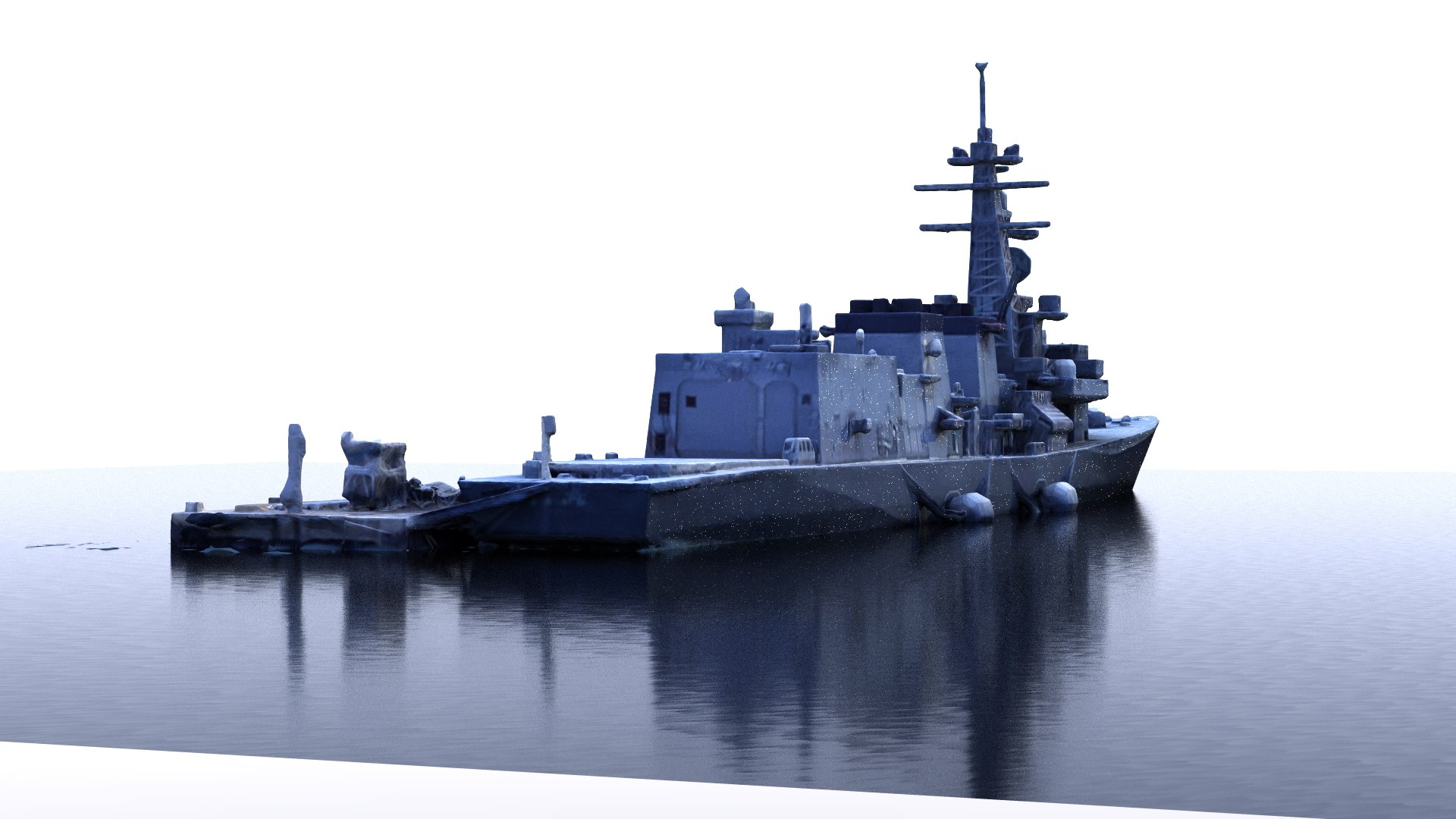 Warship 3D Model - TurboSquid 2039598
