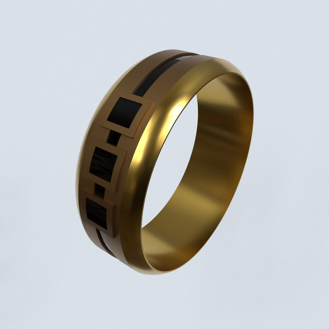 3D Gold Ring Model - TurboSquid 1487693