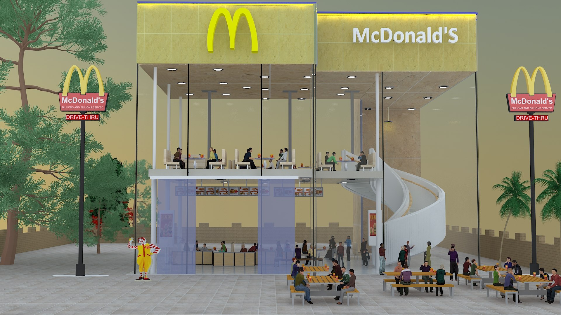 Mcdonalds Model - TurboSquid 1404876
