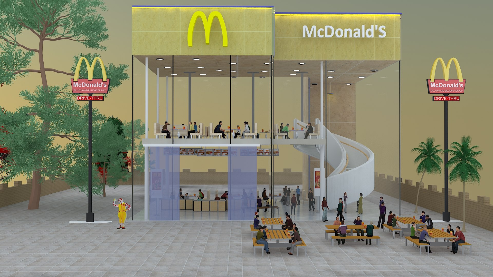 Mcdonalds Model - TurboSquid 1404876
