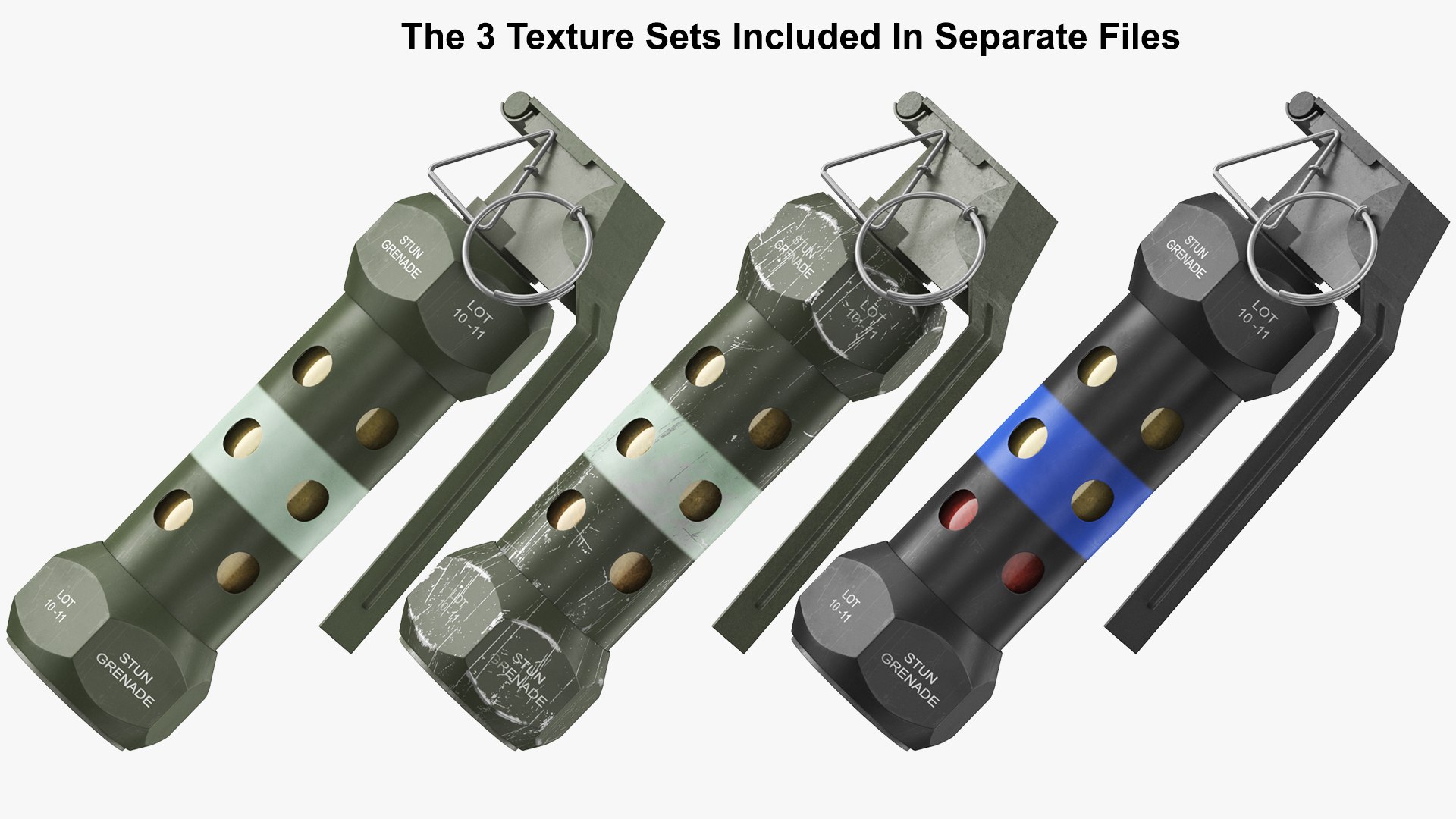 M84 Stun Grenade 02 3D Model - TurboSquid 2100111