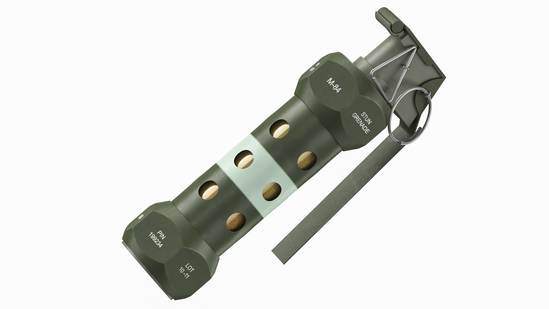 M84 Stun Grenade 02 3D Model - TurboSquid 2100111