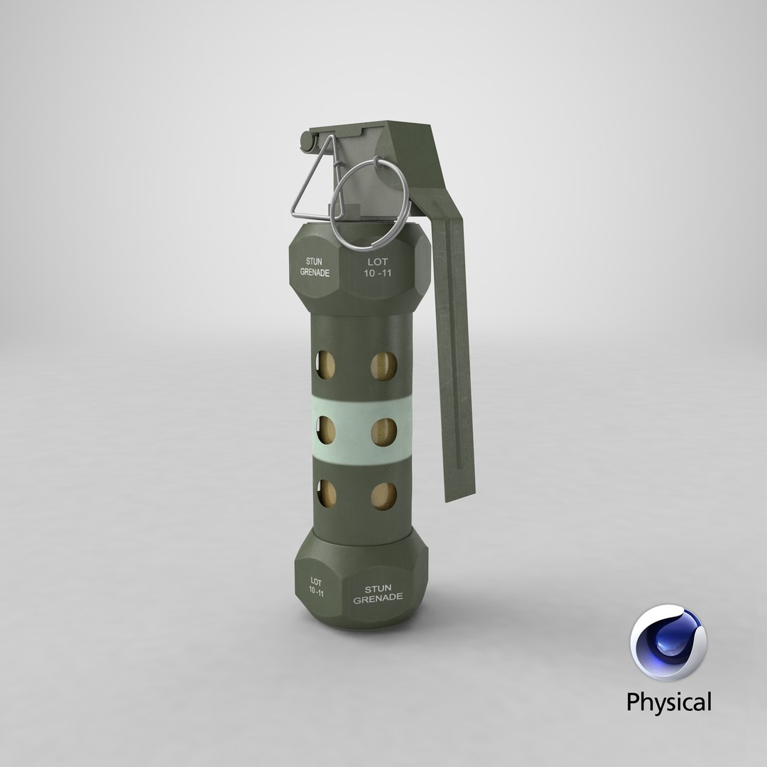 M84 Stun Grenade 02 3D Model - TurboSquid 2100111