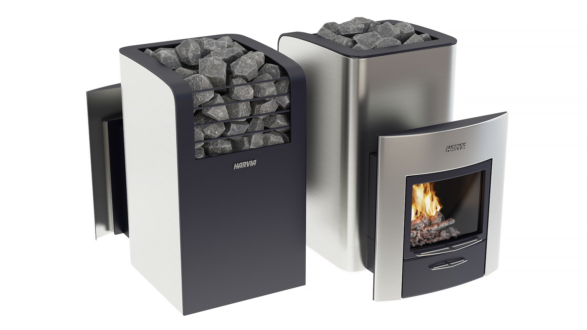 Two Harvia Classic Bath Stoves 3D Model - TurboSquid 2259521