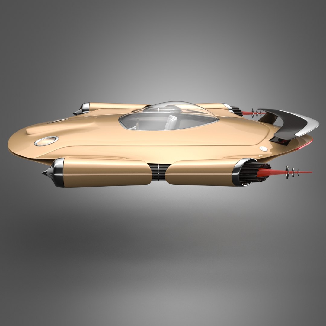 3D Science Fiction Car Concept - TurboSquid 1303231