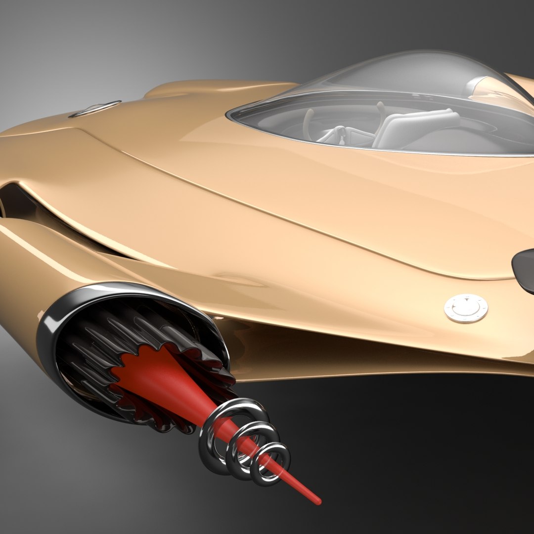 3D Science Fiction Car Concept - TurboSquid 1303231