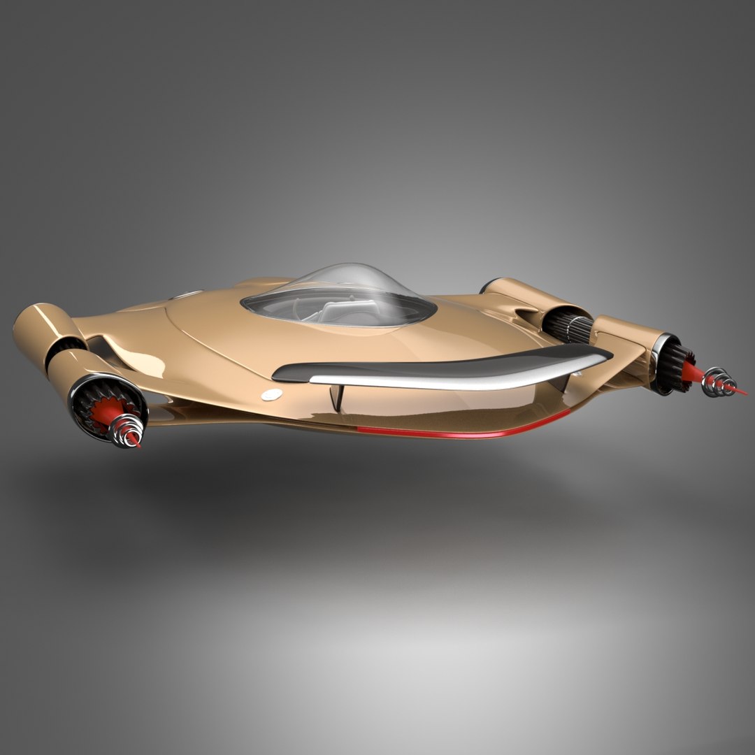 3D Science Fiction Car Concept - TurboSquid 1303231