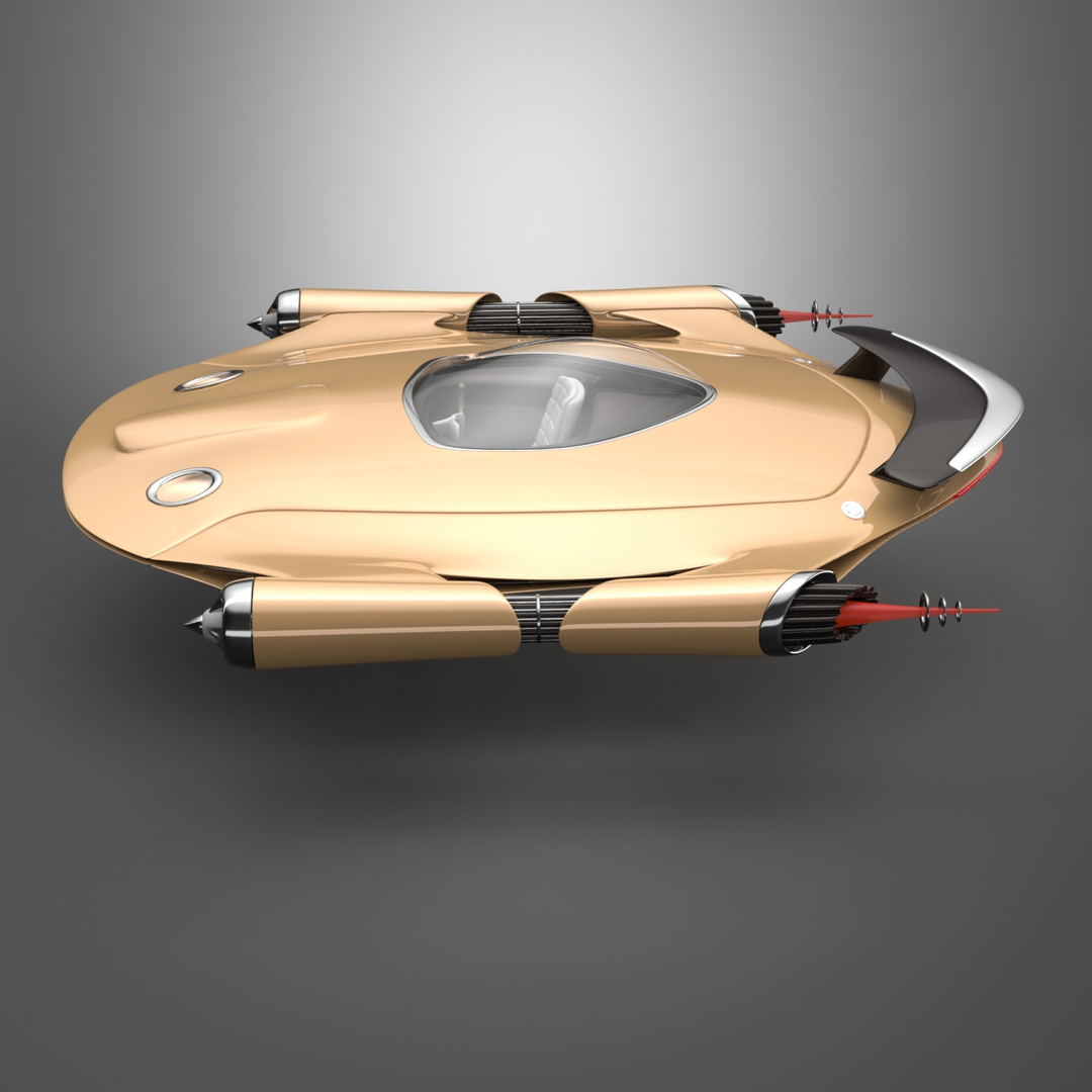 3D Science Fiction Car Concept - TurboSquid 1303231