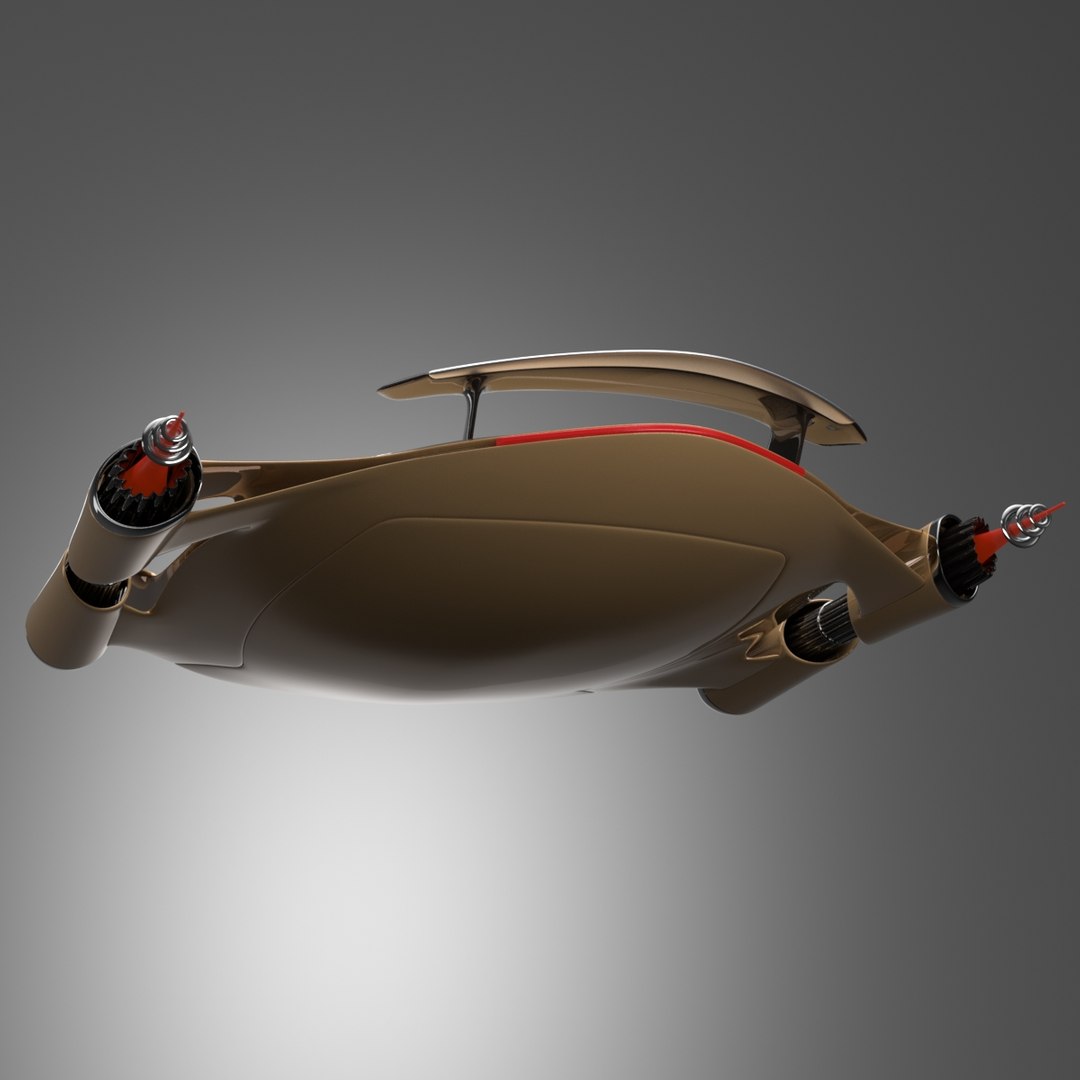 3D Science Fiction Car Concept - TurboSquid 1303231