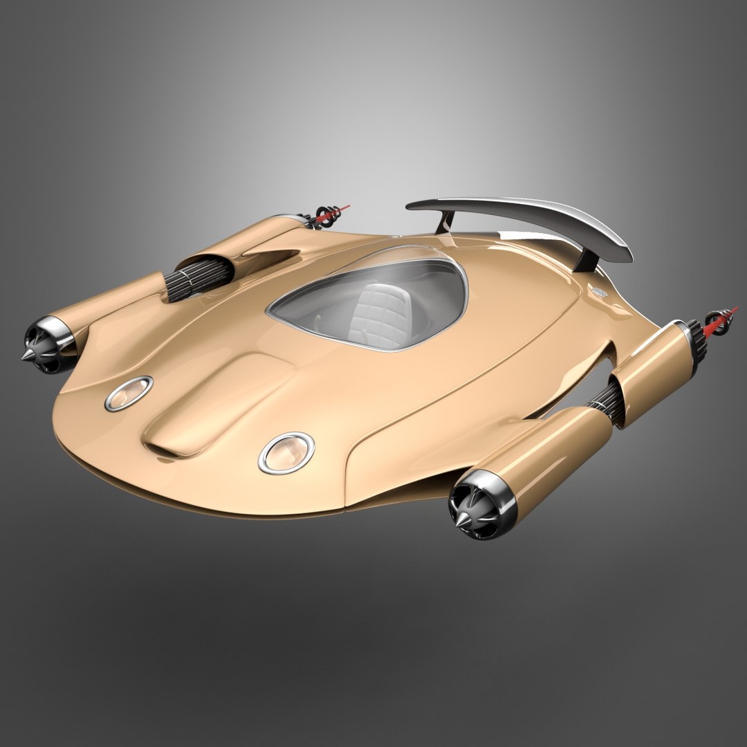 3D Science Fiction Car Concept - TurboSquid 1303231