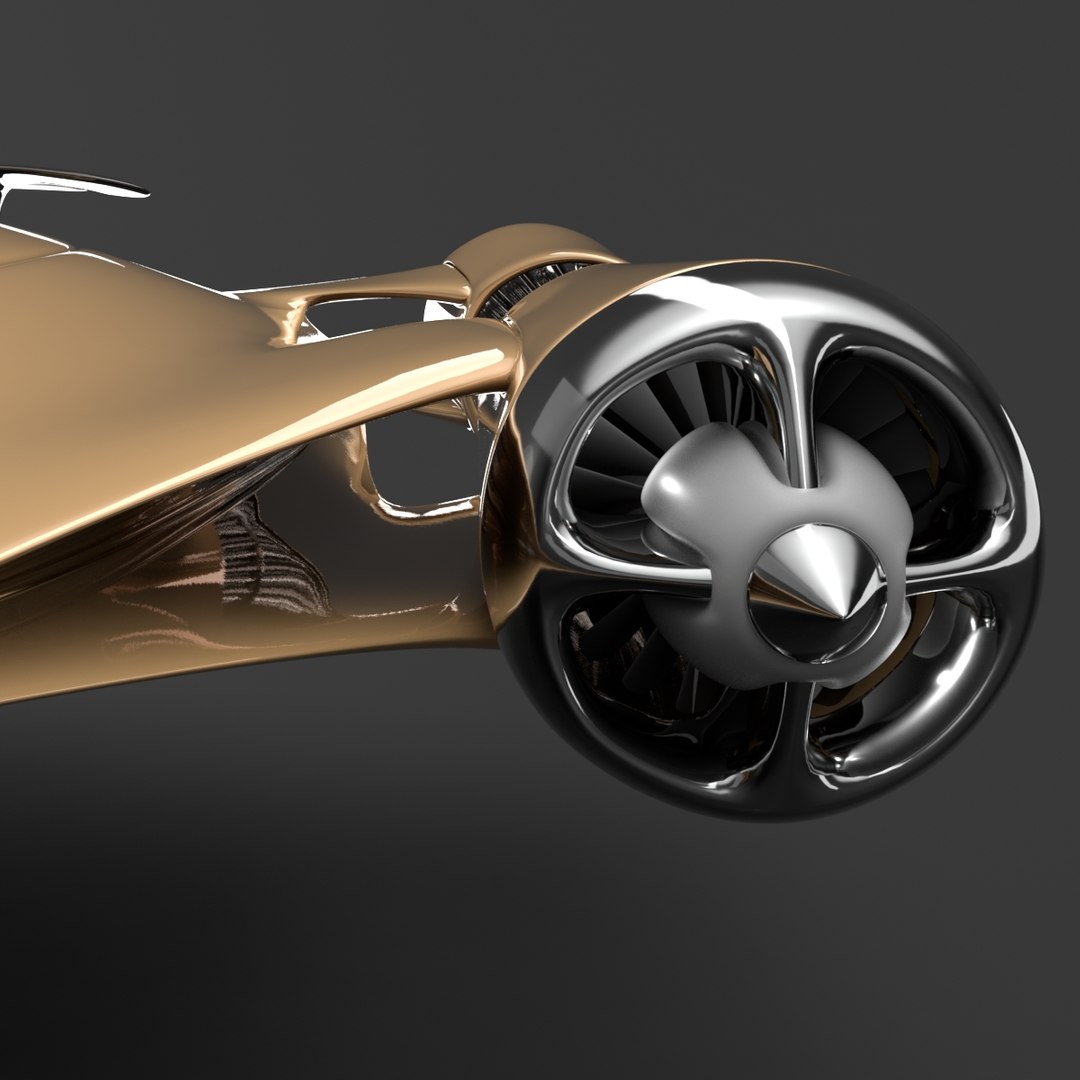 3D Science Fiction Car Concept - TurboSquid 1303231