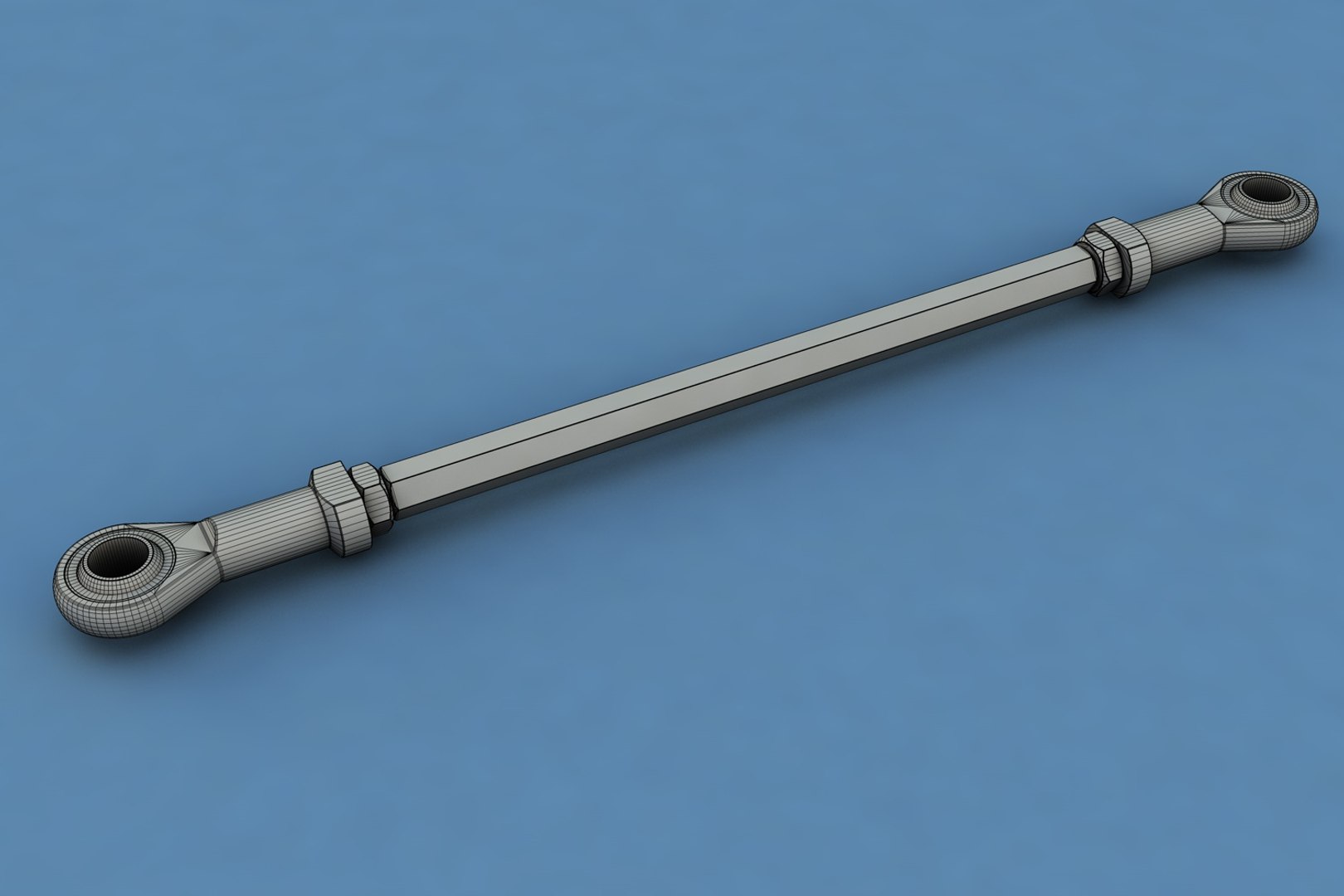 3D Steel Pull Rod - TurboSquid 1343200