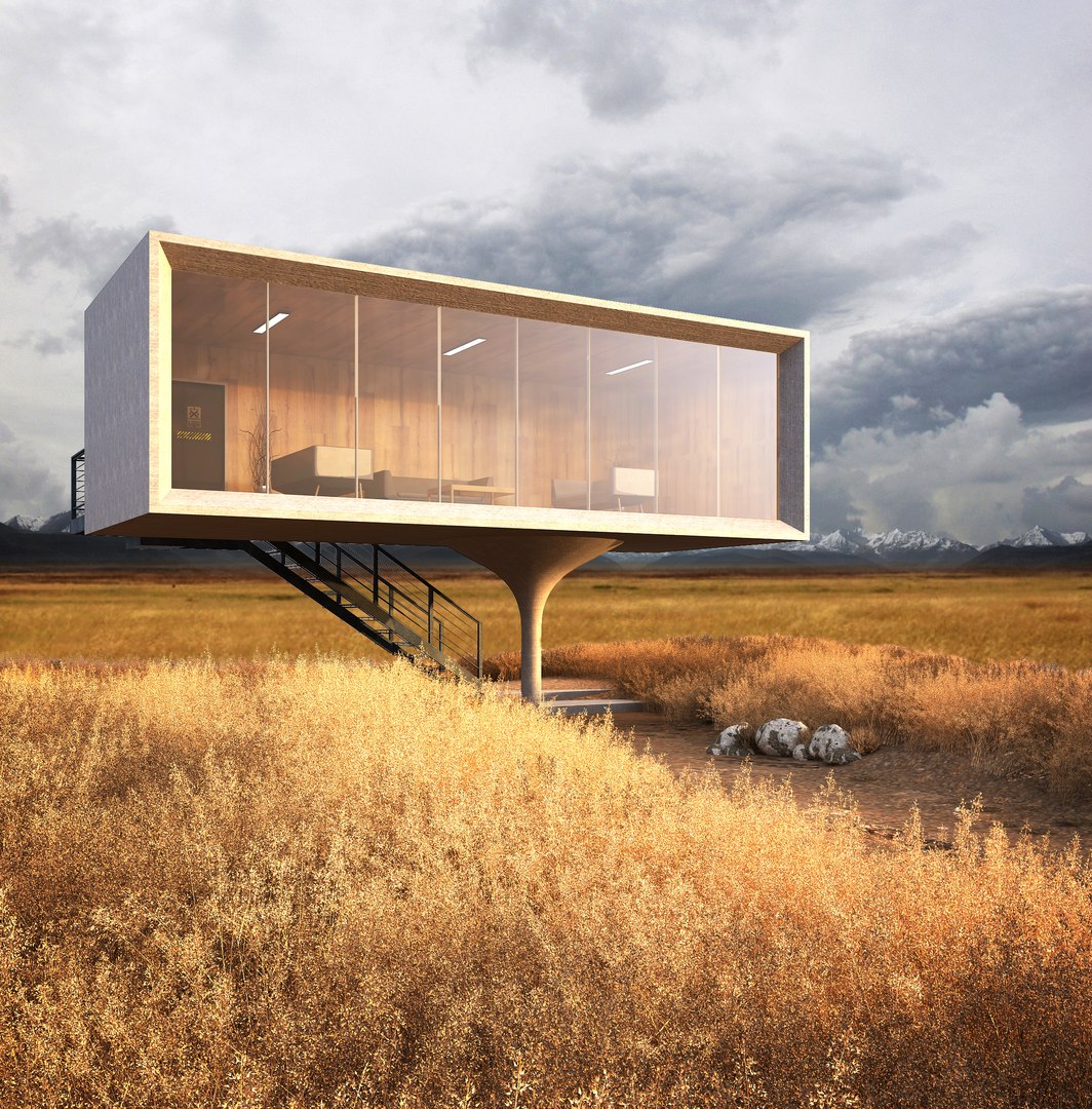 Observation house 3D - TurboSquid 1337823