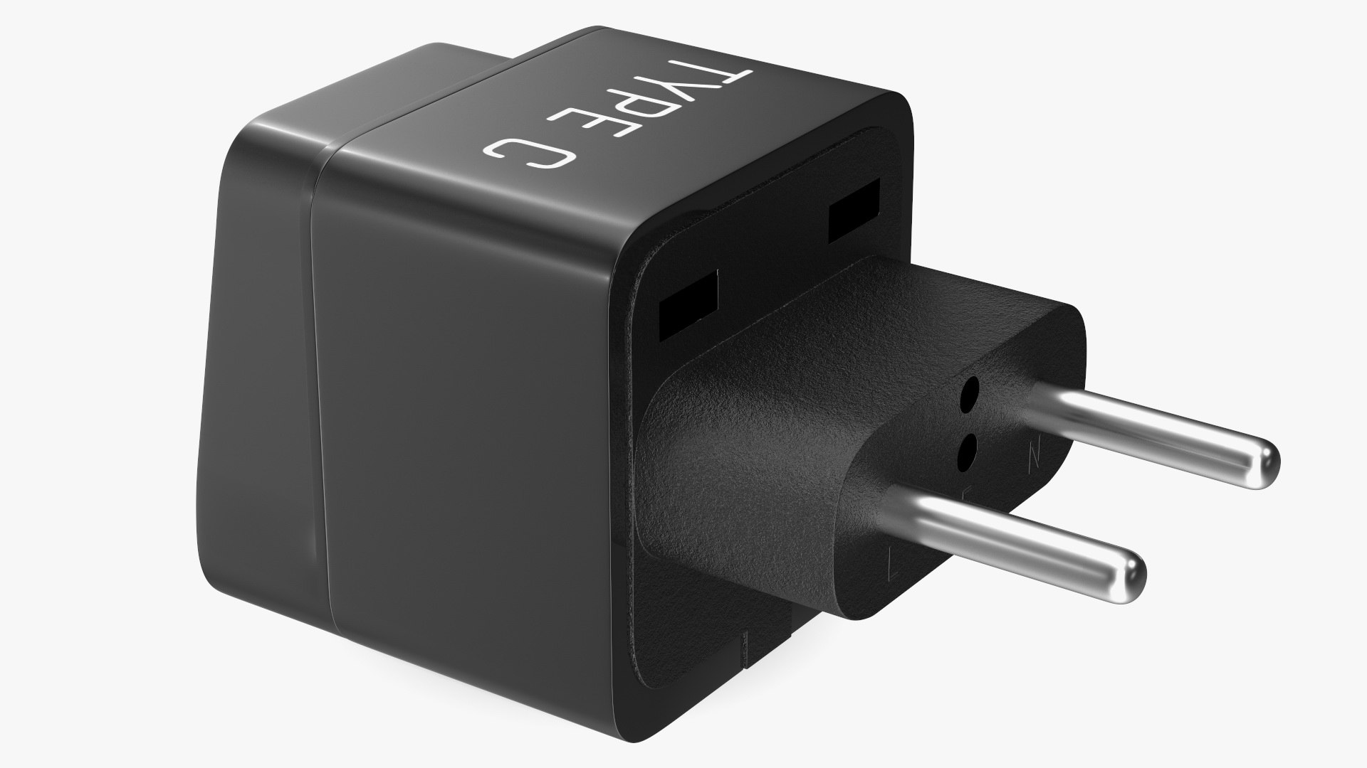 Type C Universal Plug Adapter Black Model - TurboSquid 1838089