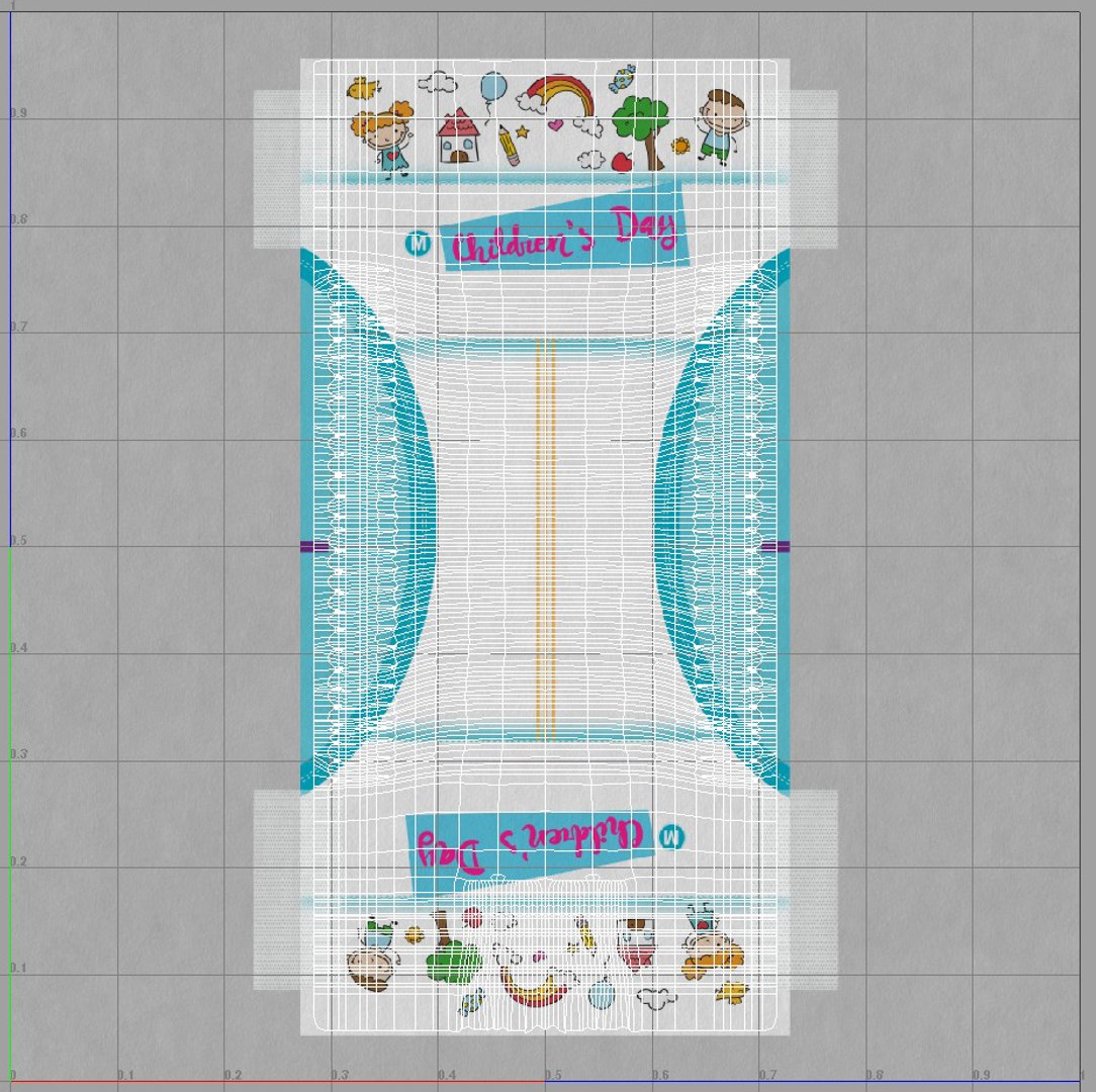 3D Baby Diaper Model - TurboSquid 1776897