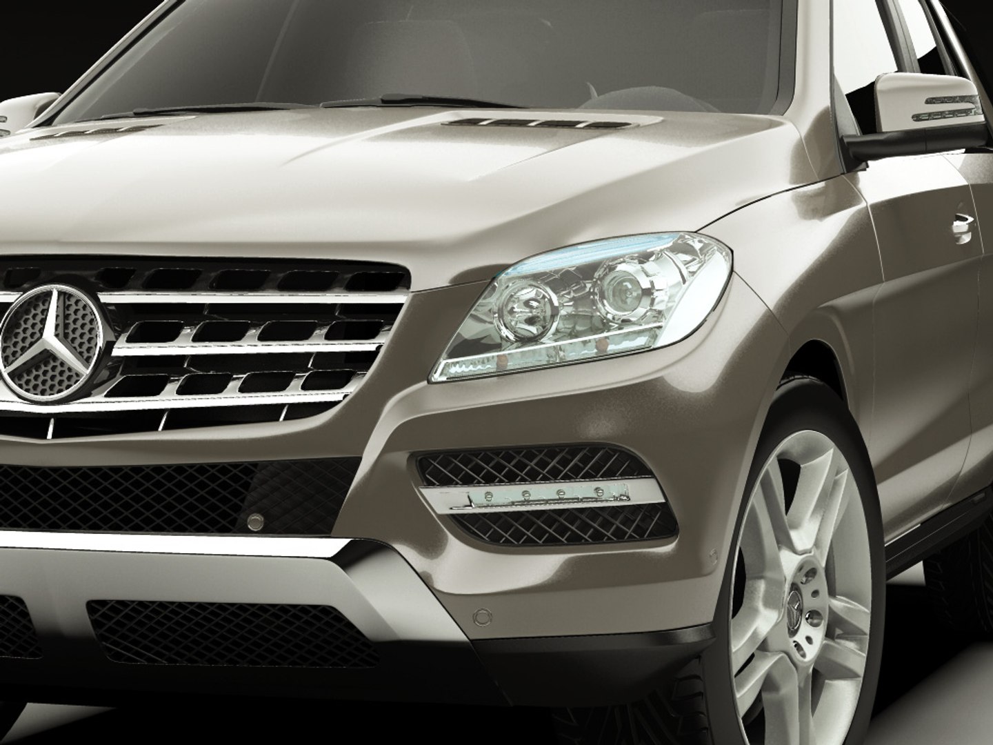 Mercedes M-class Class 3ds