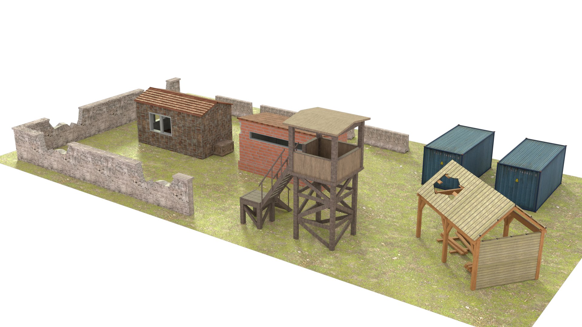 Military Base 3D Model - TurboSquid 1733551