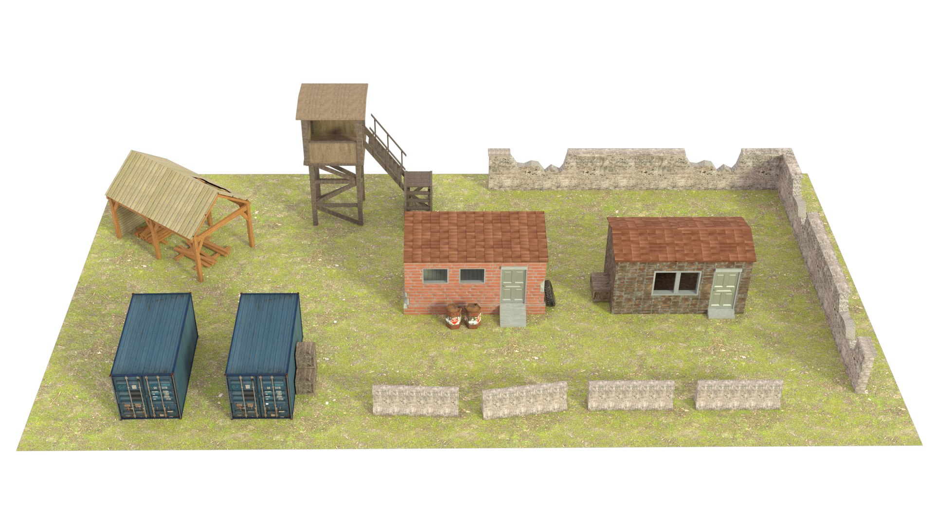 Military Base 3D Model - TurboSquid 1733551