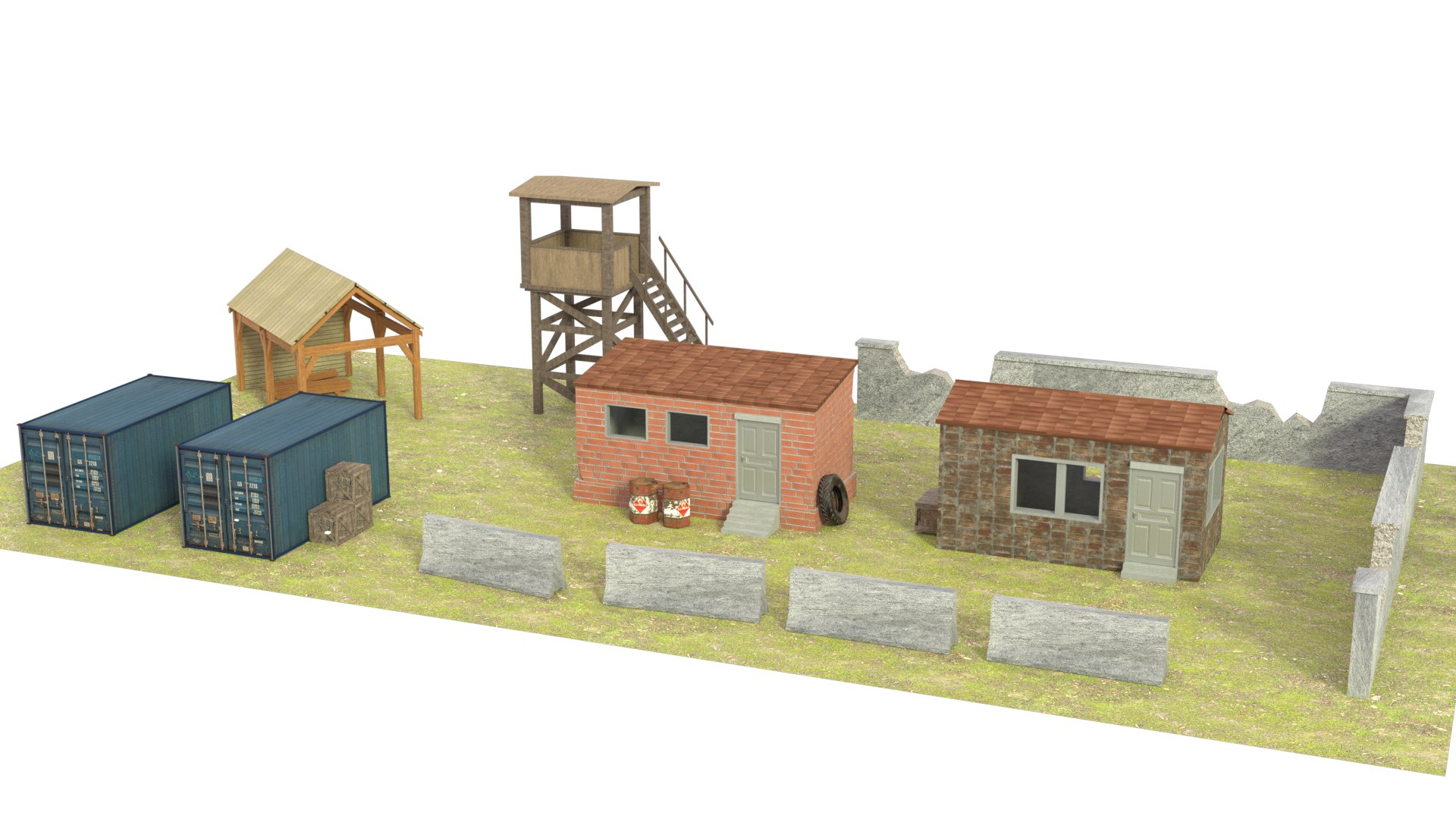 Military Base 3D Model - TurboSquid 1733551